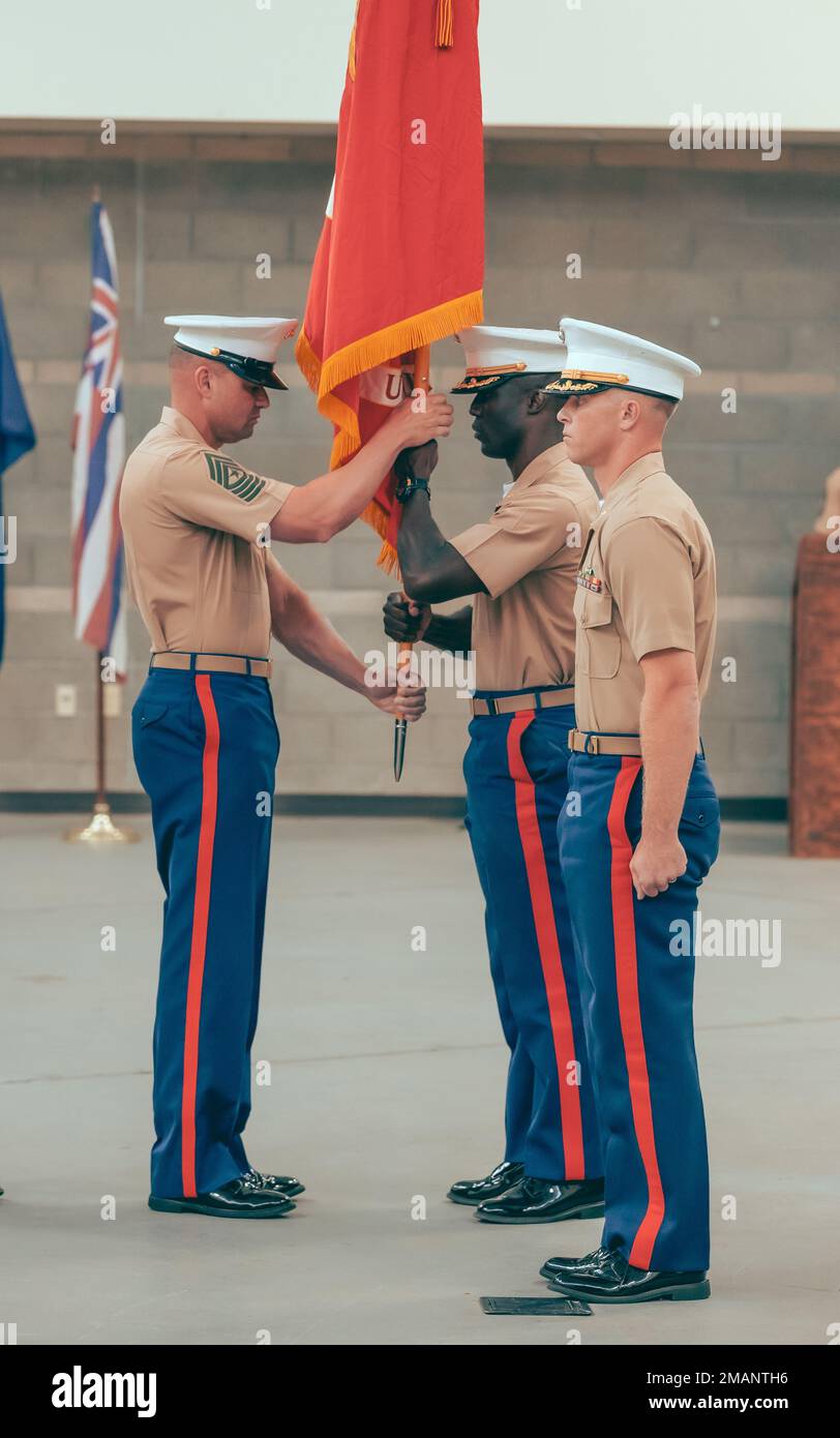 ÉTATS-UNIS Le Sgt. Maj. David Bombard, le sergent-major de la station ...