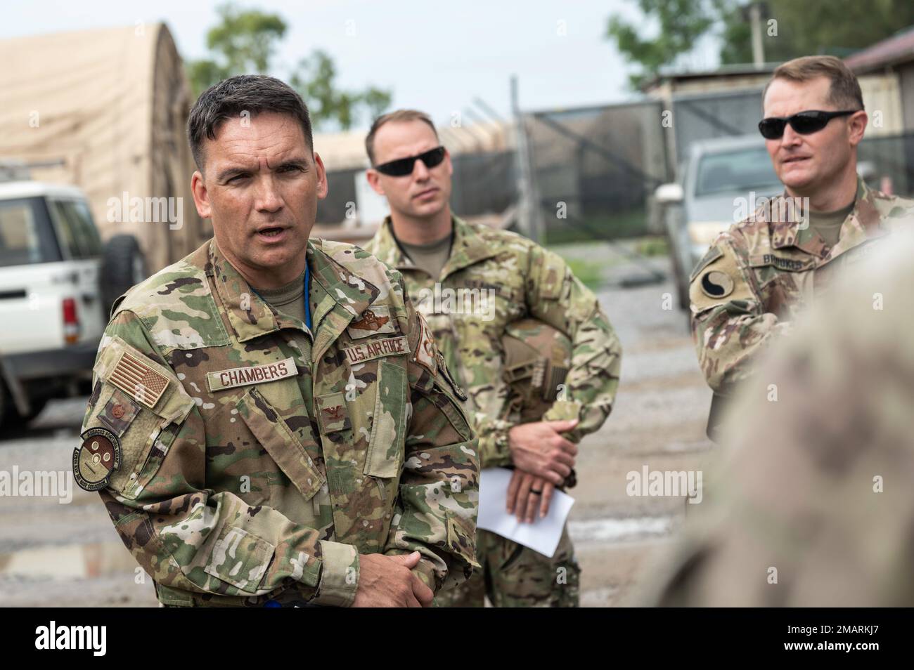 ÉTATS-UNIS Le colonel de la Force aérienne, Jason Chambers, commandant ...