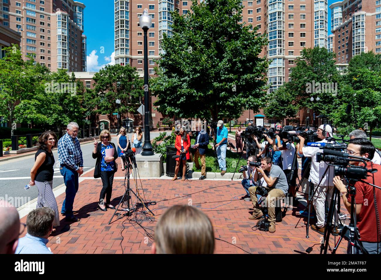 Marsha Mueller, third from left, the mother of Kayla Mueller ...