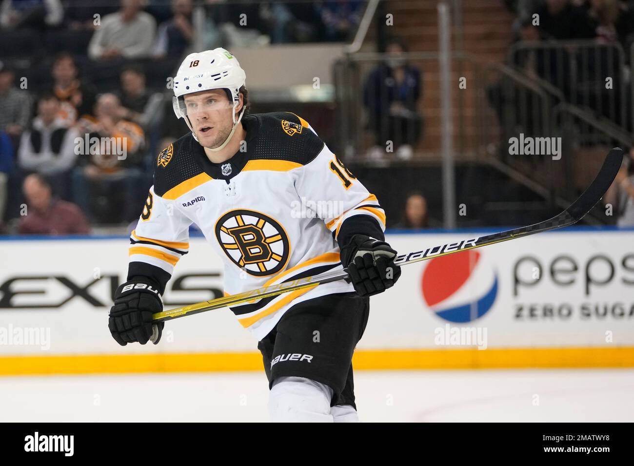 Boston Bruins' Pavel Zacha (18) during the second period of an NHL ...