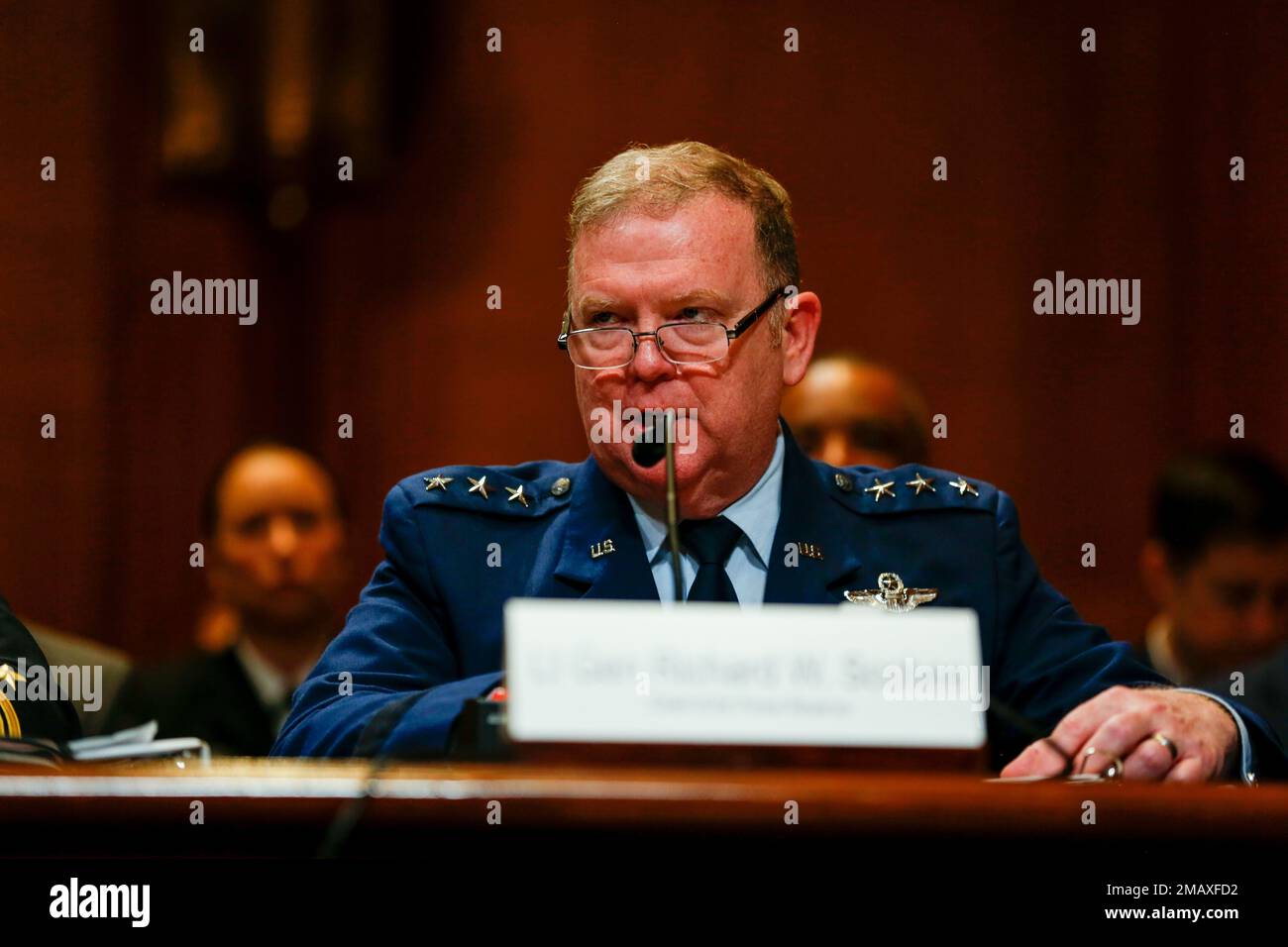 Le lieutenant-général de la Force aérienne, Richard Scobee, chef de la ...