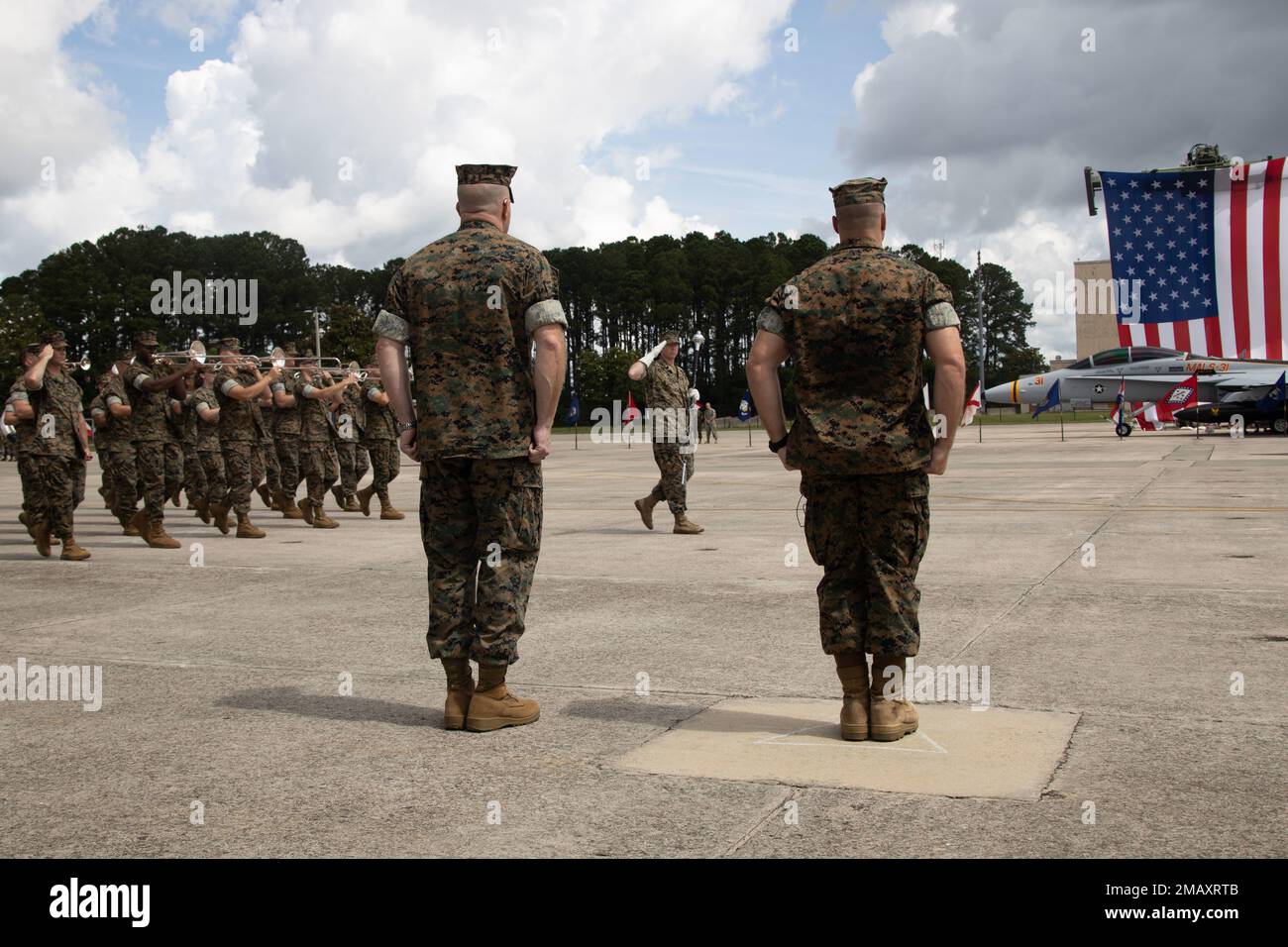 ÉTATS-UNIS Corps de marine. Le lieutenant-colonel Thomas Fuss ...
