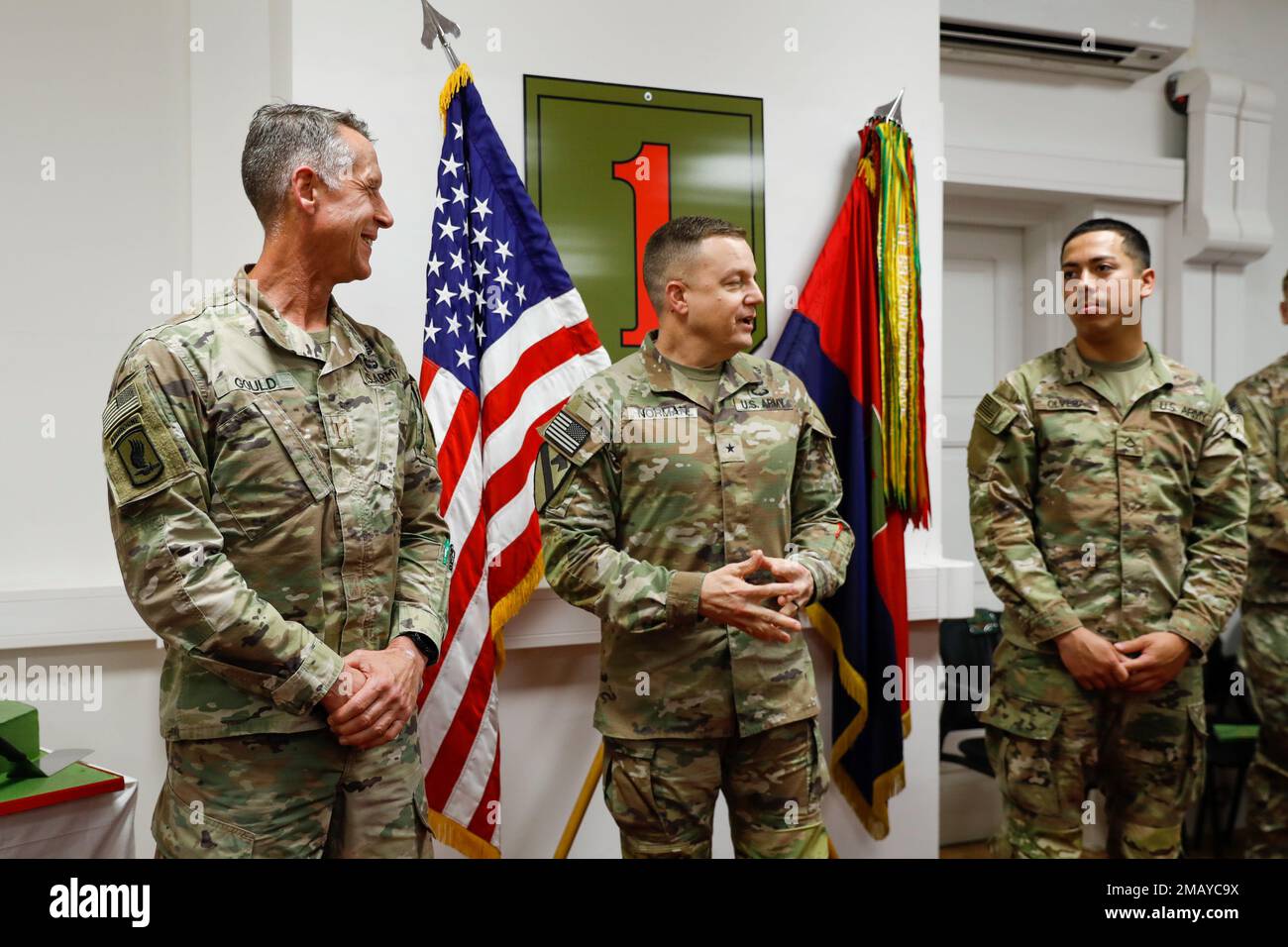 ÉTATS-UNIS Armée Brig. Le général Geoffrey Norman, commandant général ...
