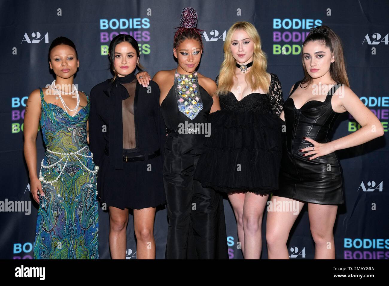 Myha'la Herrold, from left, Chase Sui Wonders, Amandla Stenberg, Maria ...