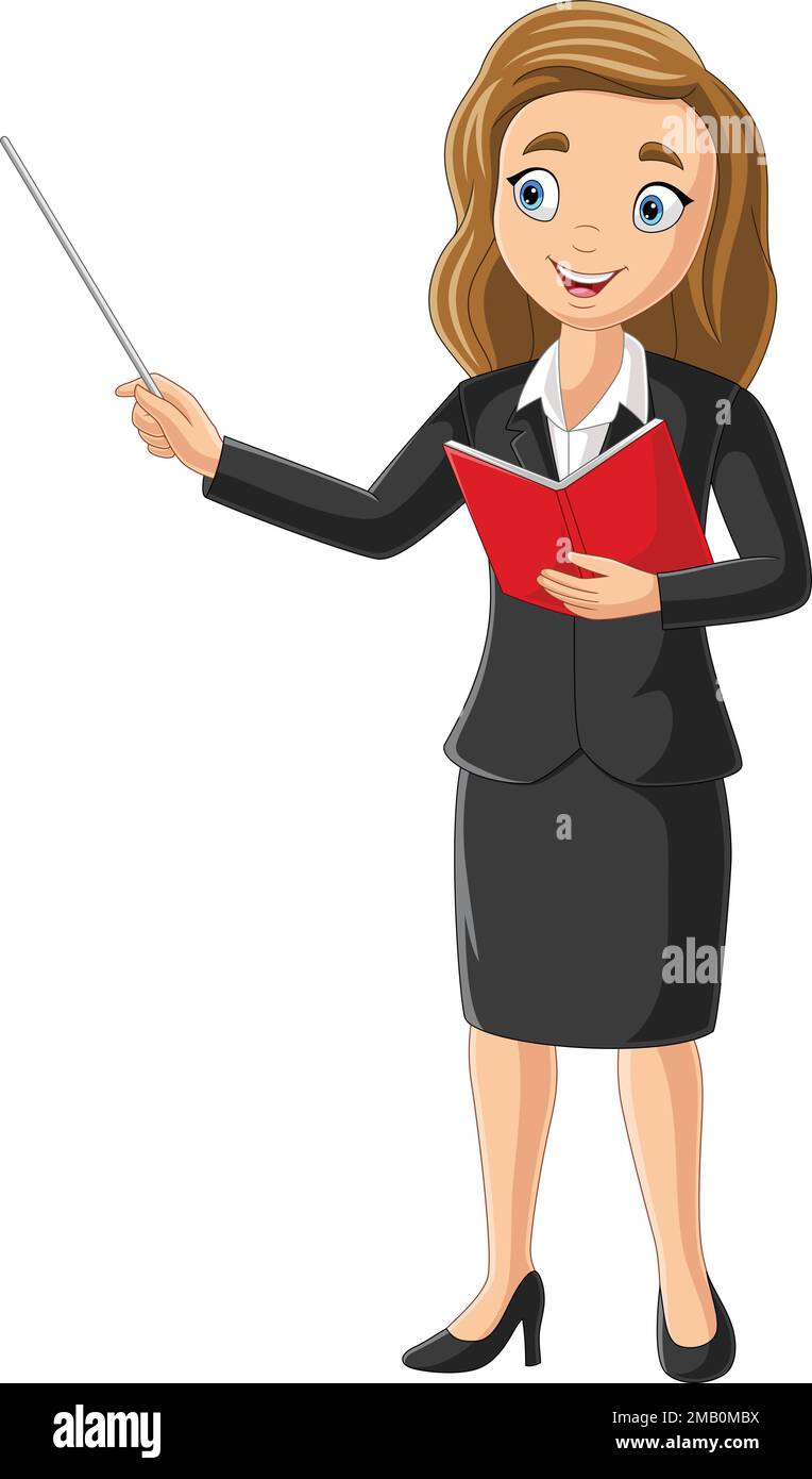 Femme enseignante cartoon Banque de photographies et d’images à haute ...