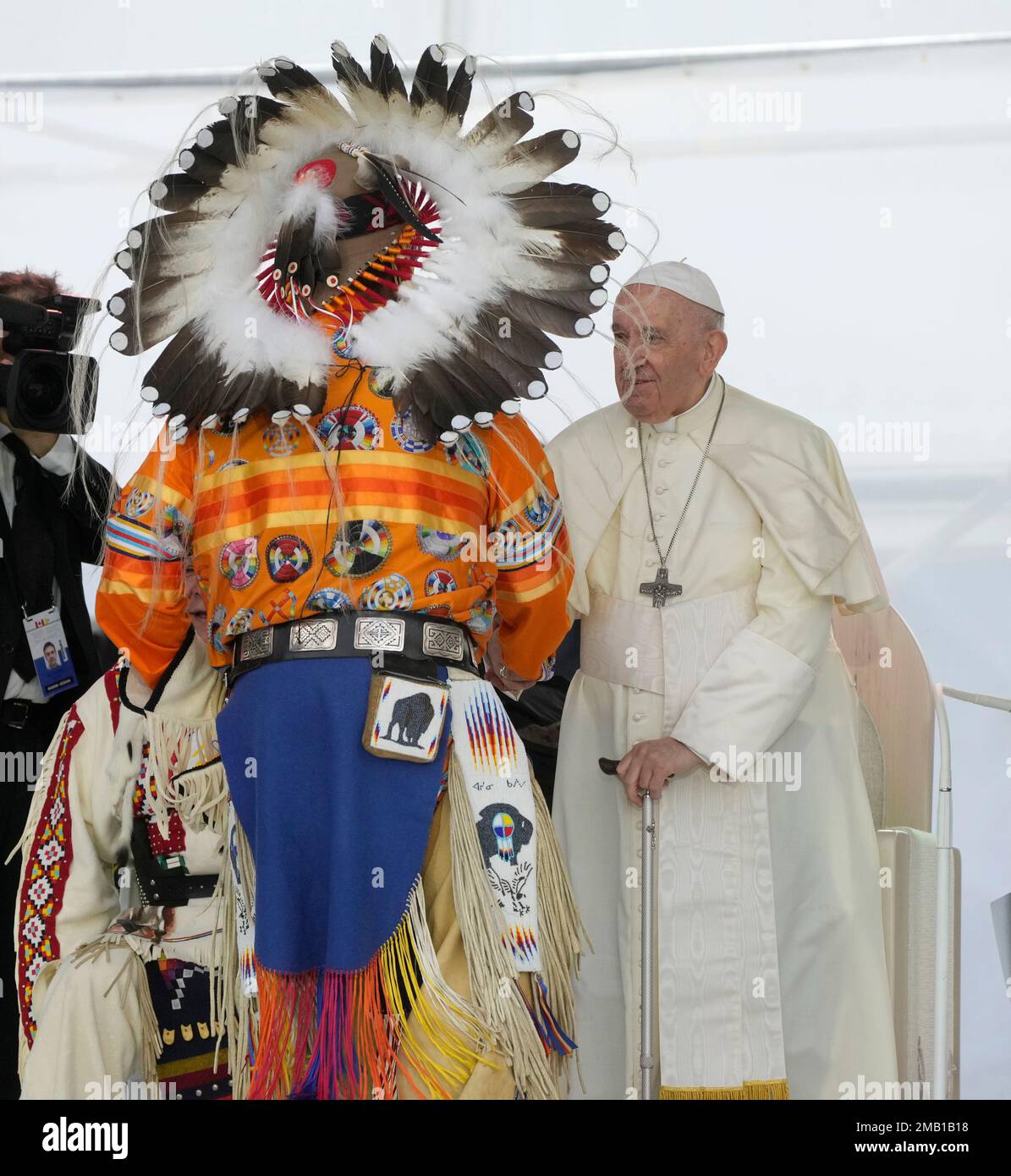 Pope Francis meets members of indigenous communities, including First ...