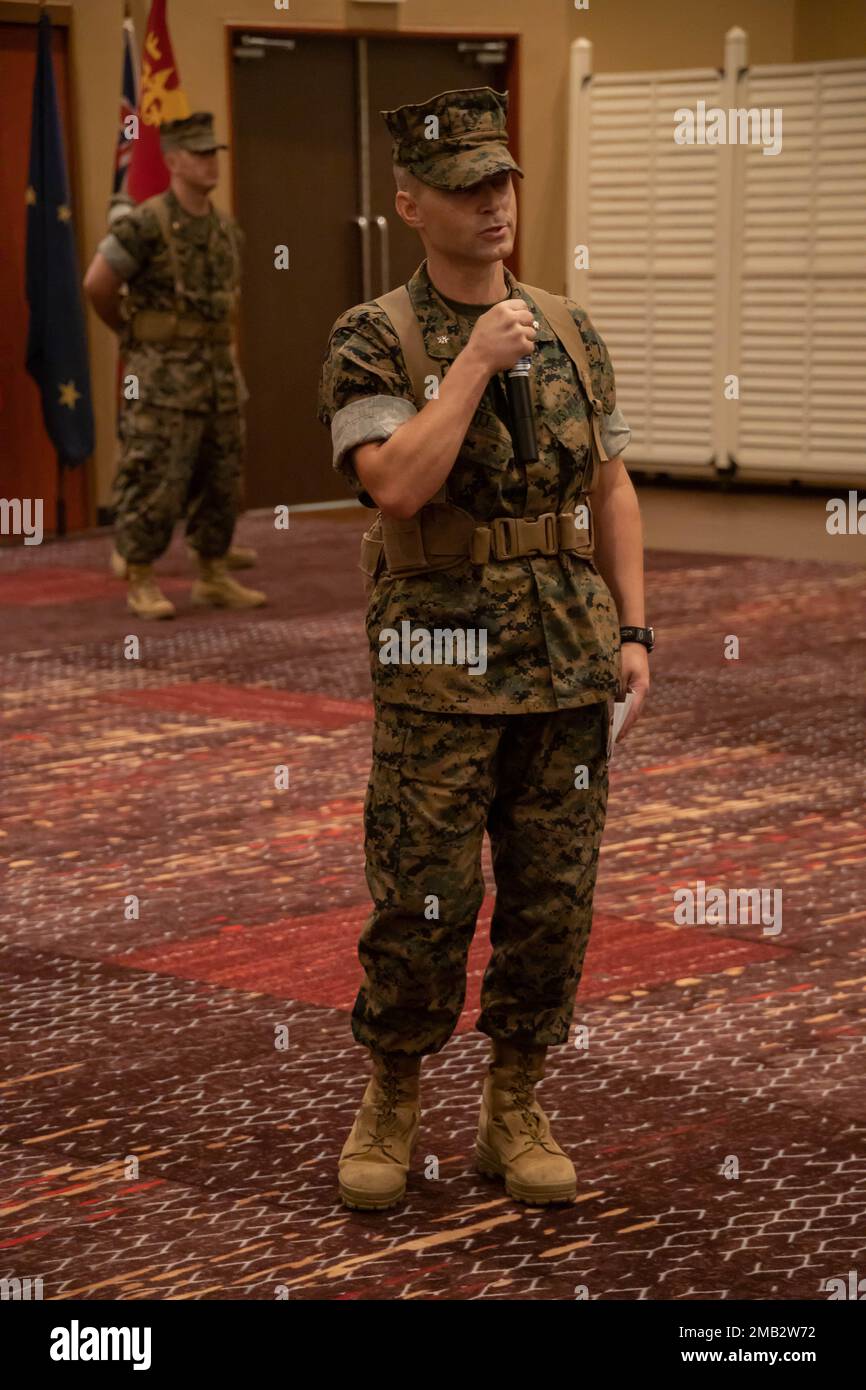 ÉTATS-UNIS Le lieutenant-colonel Brogan Issitt, commandant sortant du ...