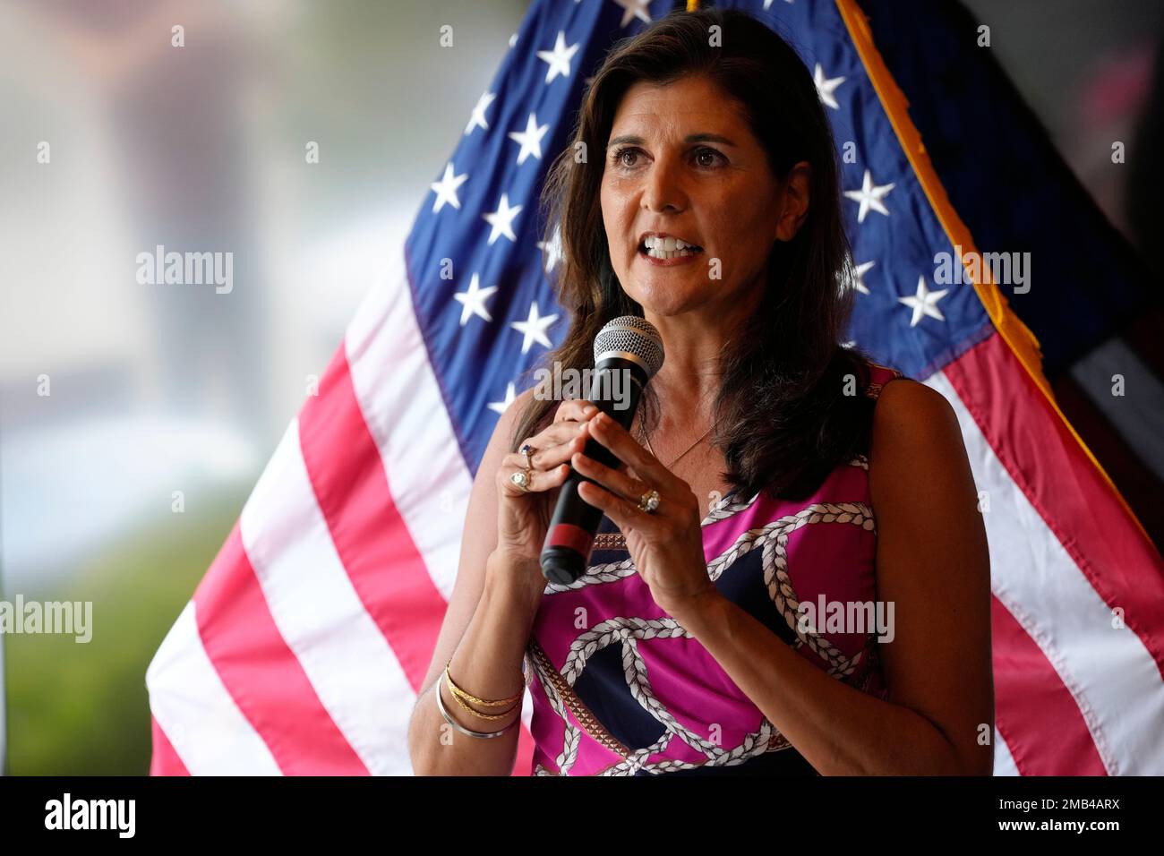 FILE - Former South Carolina Gov. Nikki Haley speaks at a campaign ...
