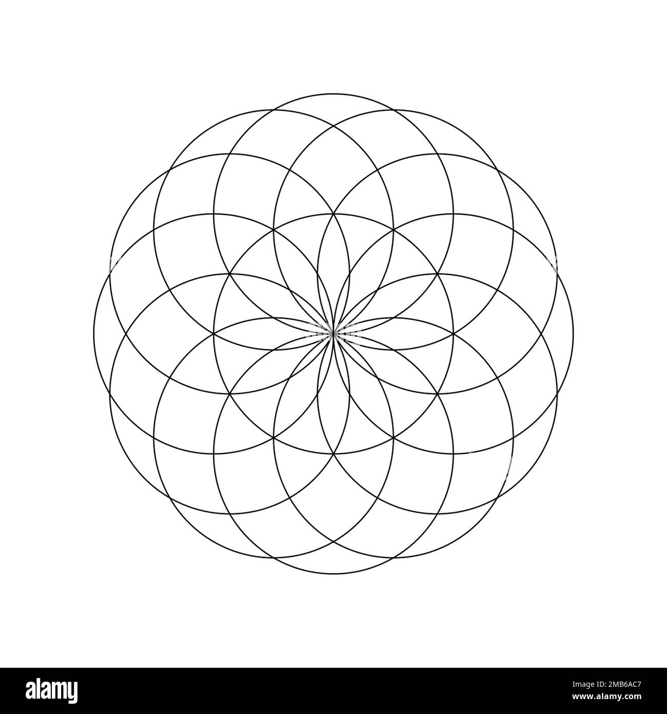 Symbole du tore isolé sur fond blanc. Concept de symbole de géométrie ...