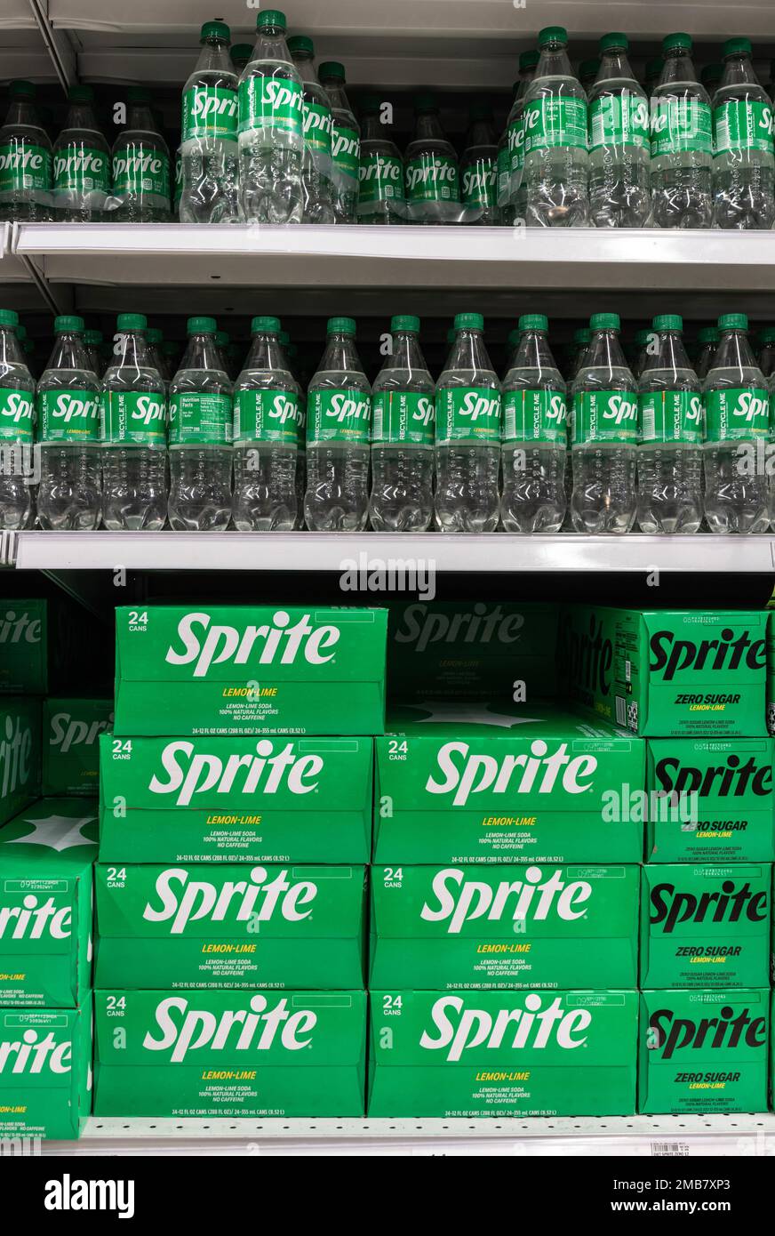 Indianapolis - Circa janvier 2023: Exposition sprite. Sprite est un ...