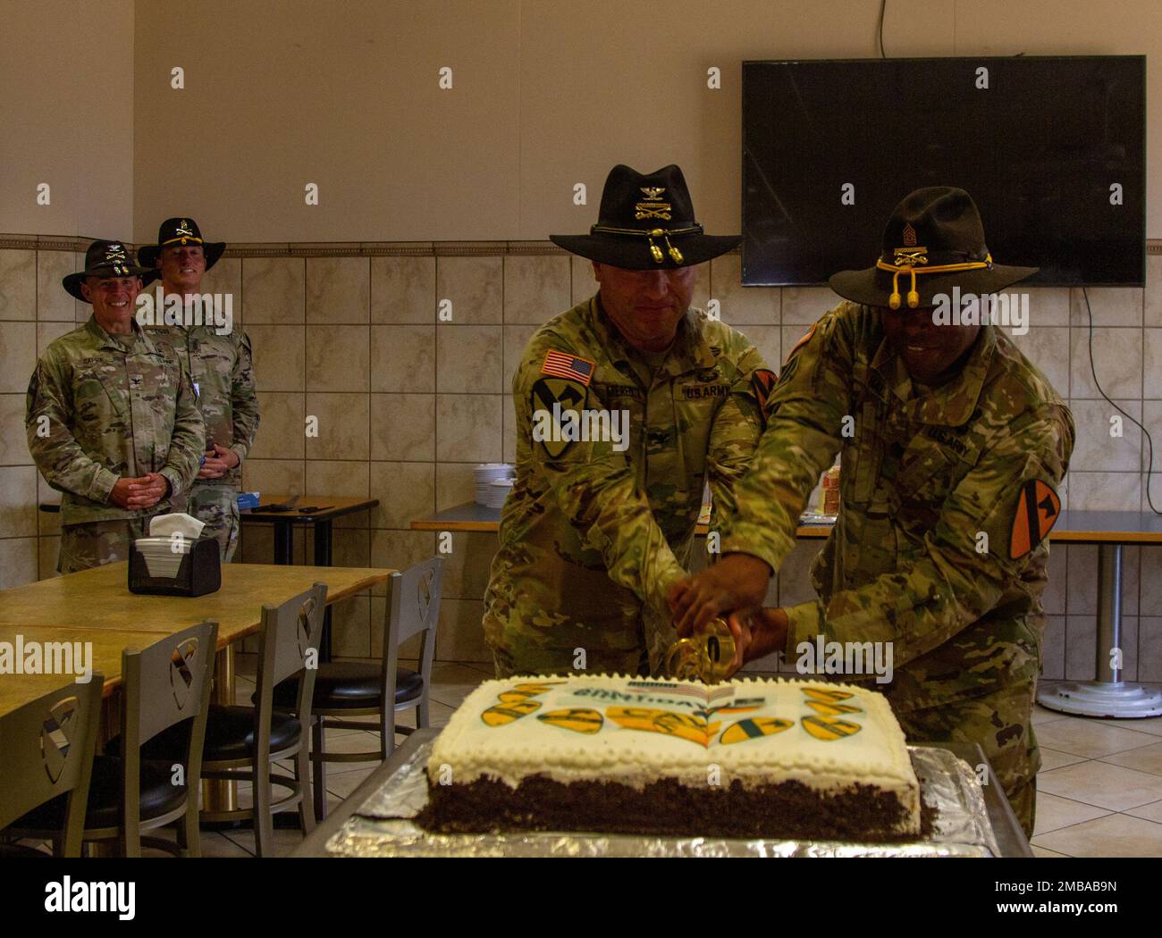 The commander of 1st armored brigade combat team Banque de ...