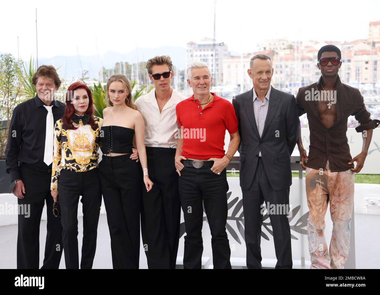 Producer Jerry Schilling, Priscilla Presley, Olivia DeJonge, Austin ...