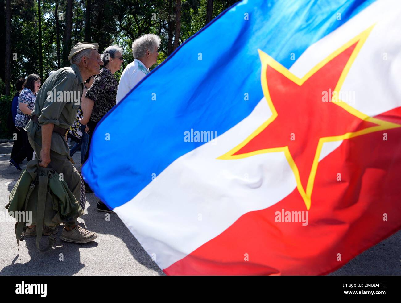 A supporter of the late Yugoslav communist president Josip Broz Tito ...
