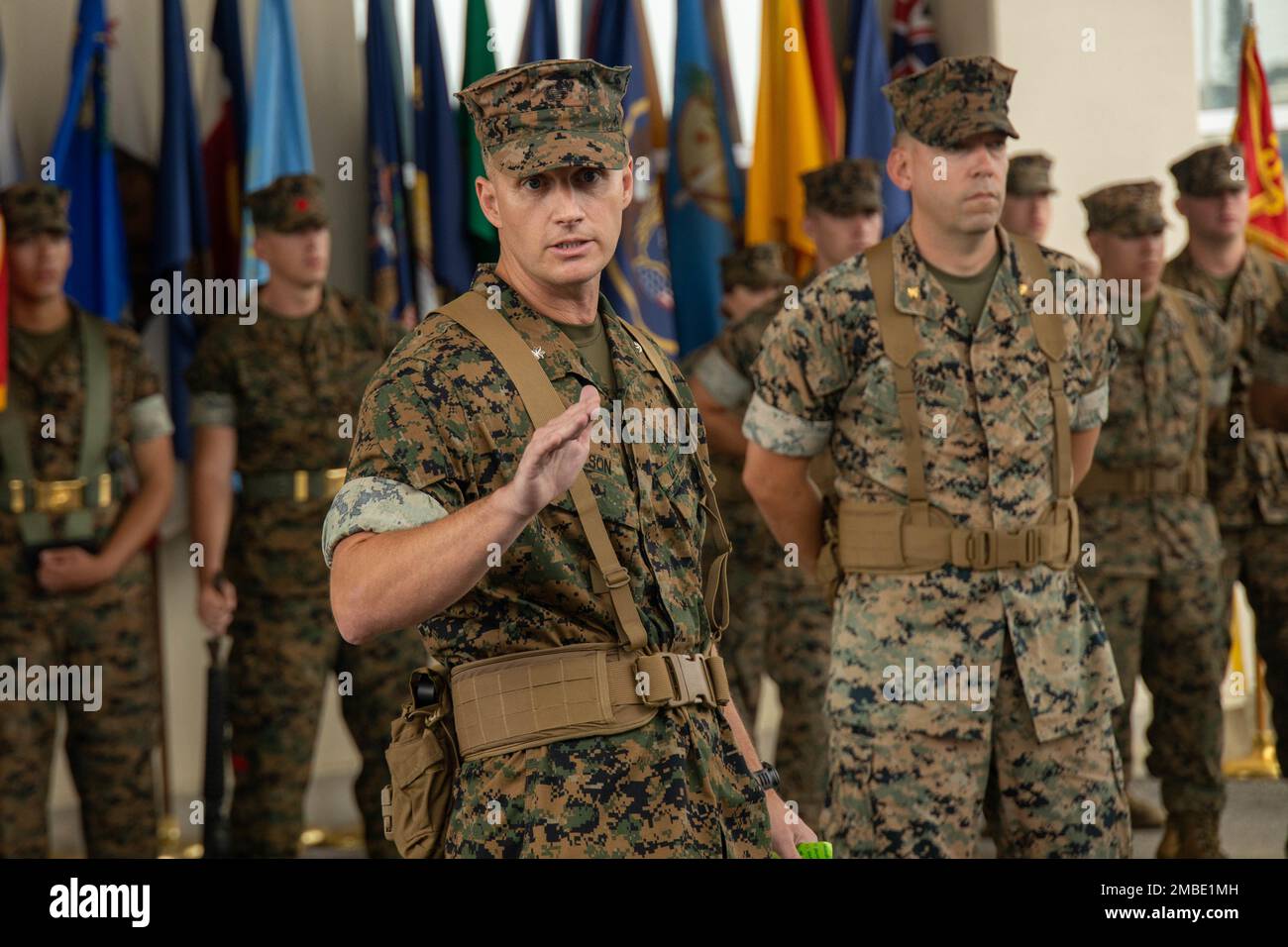 ÉTATS-UNIS Le lieutenant-colonel Jeremy Nelson, commandant sortant du ...