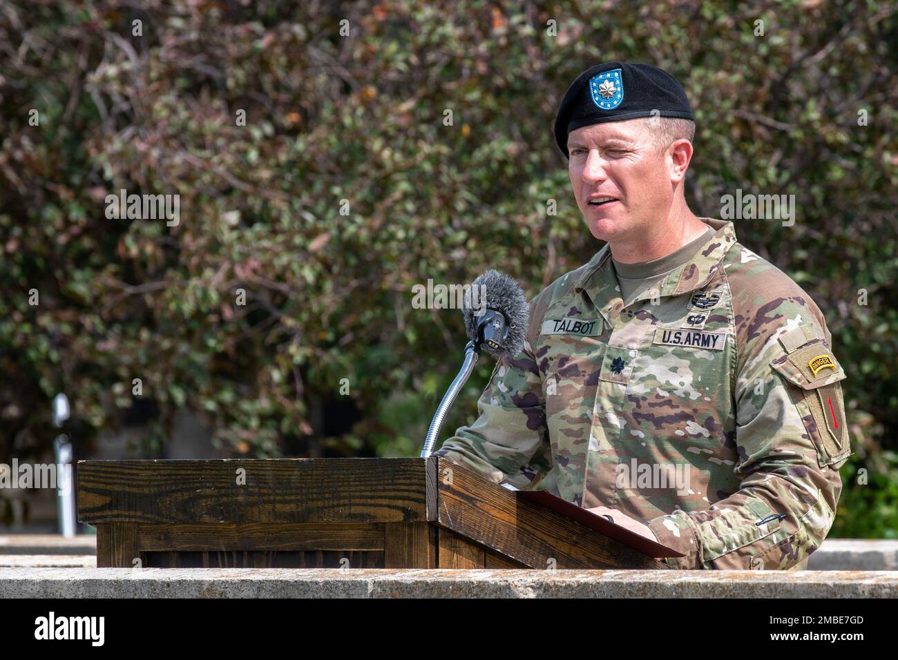 ÉTATS-UNIS Le lieutenant-colonel de l'armée Nicholas R. Talbot, commandant sortant du 1st ...