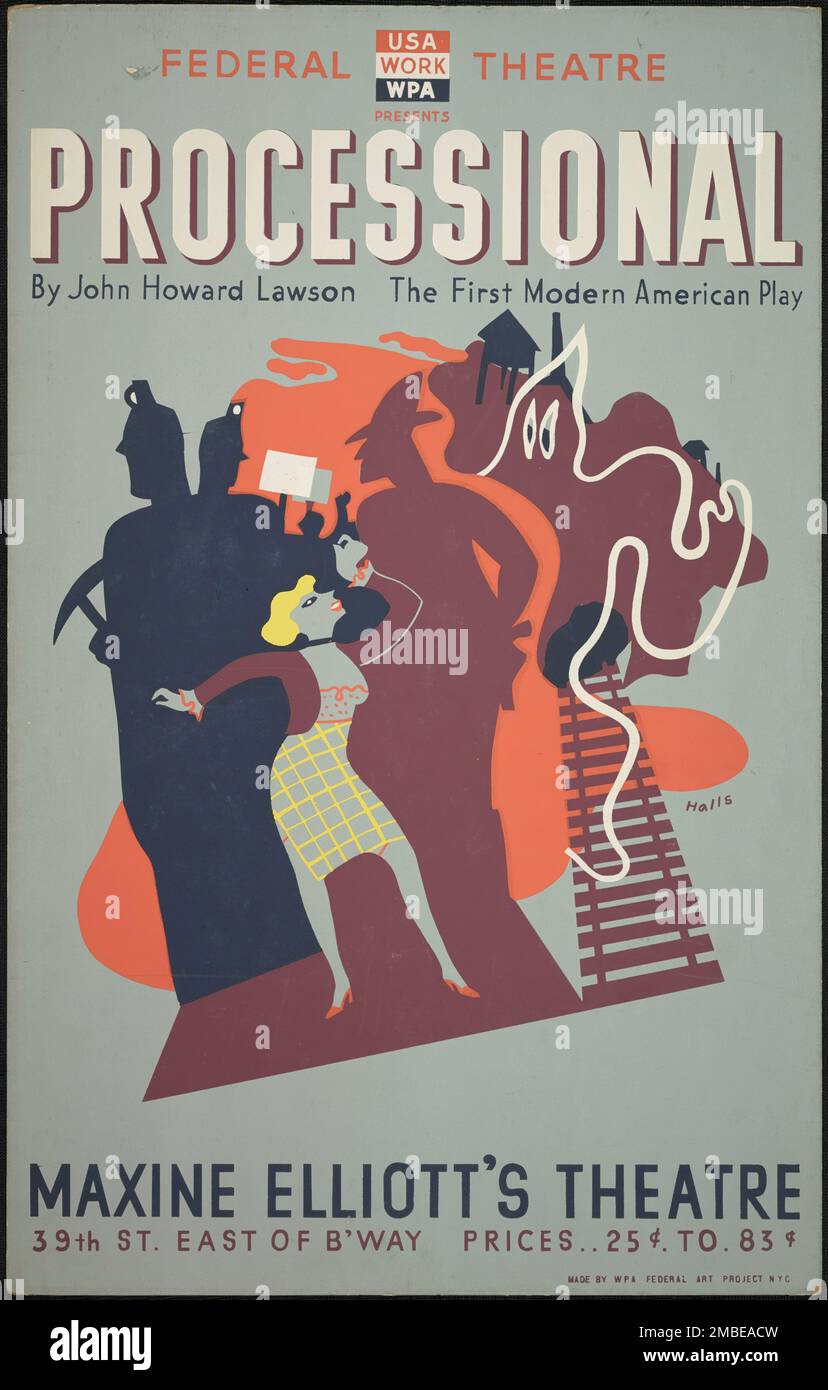 Procession, New York, 1937. Le Federal Theatre Project, créé par les ...