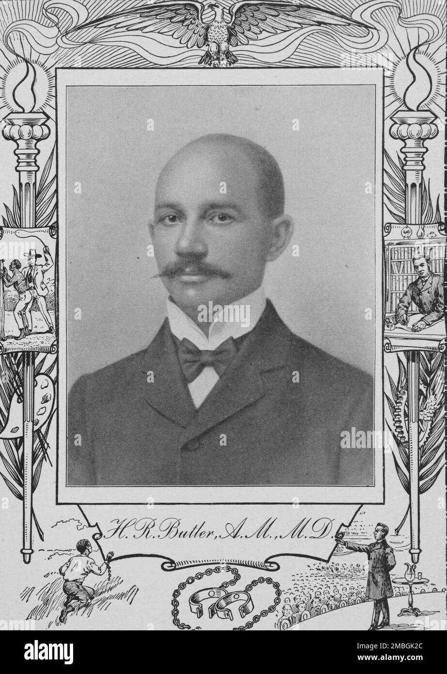 H. R. BUTLER, A. M., M. D. [RECTO], 1902. Henry R. Butler, médecin afro ...