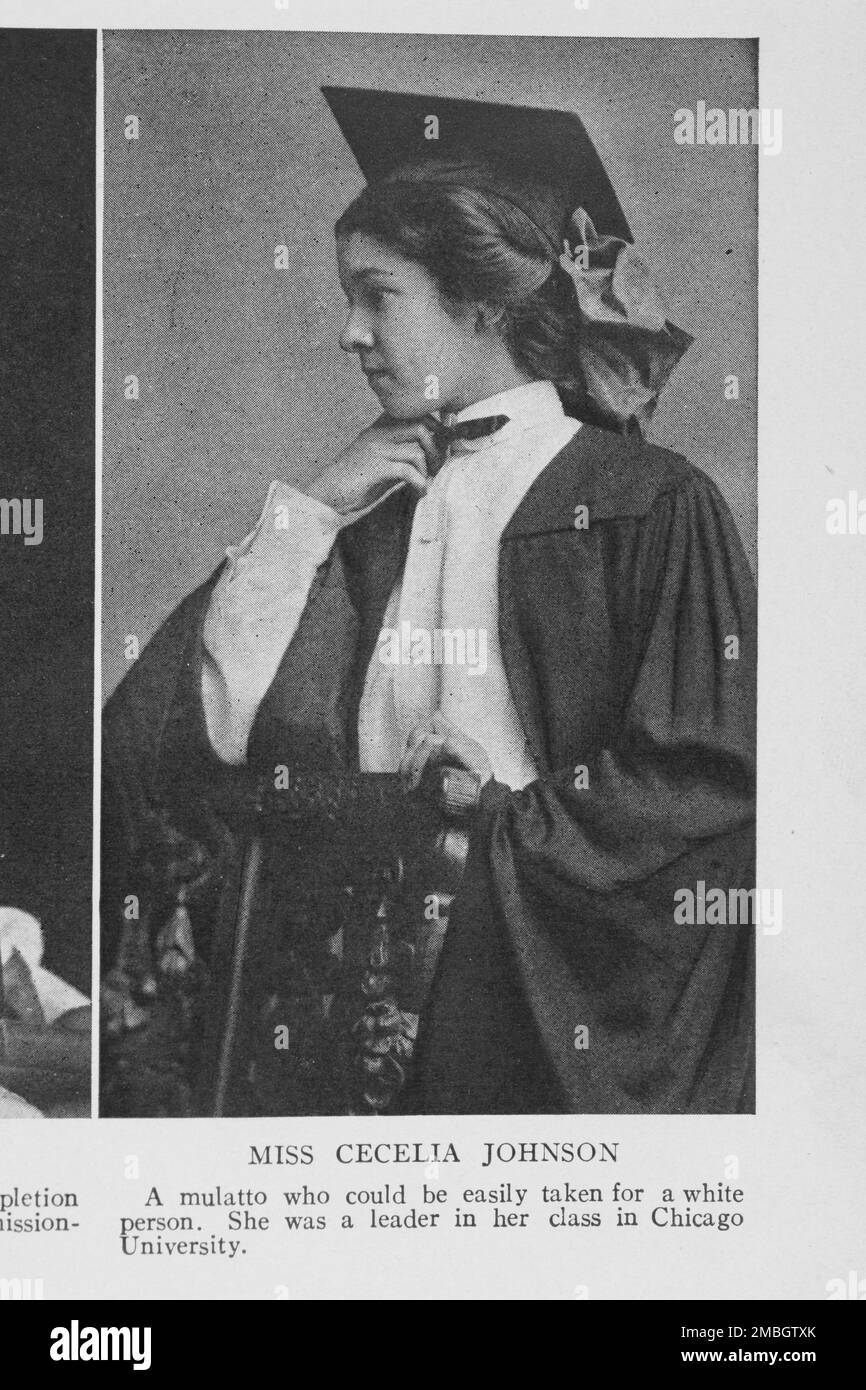 « miss Cecelia Johnson, Mulatto qui pouvait facilement être prise pour ...