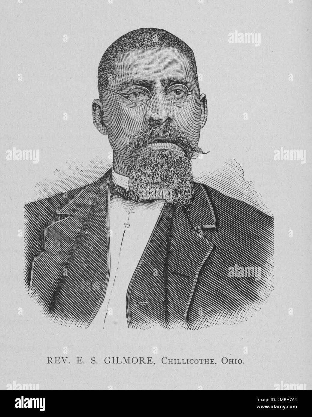 Rév. E. S. Gilmore, Chillicothe, Ohio, 1888. Religieux afro-américain ...