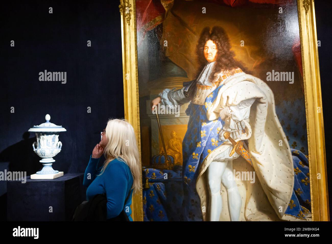 Portrait of louis xiv in his coronation Banque de photographies et d ...