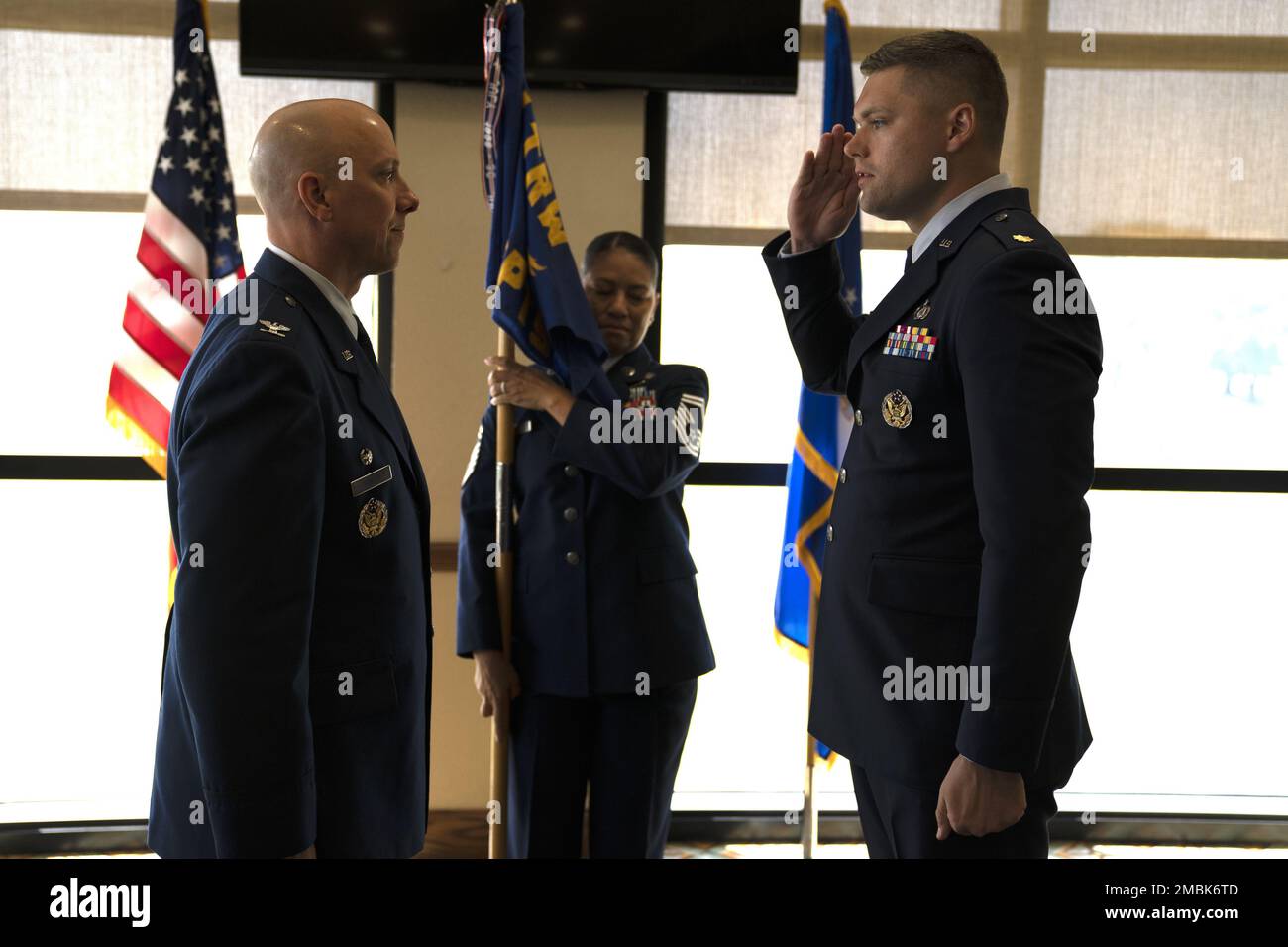 ÉTATS-UNIS Le major de la Force aérienne Christopher O'Dell, commandant ...