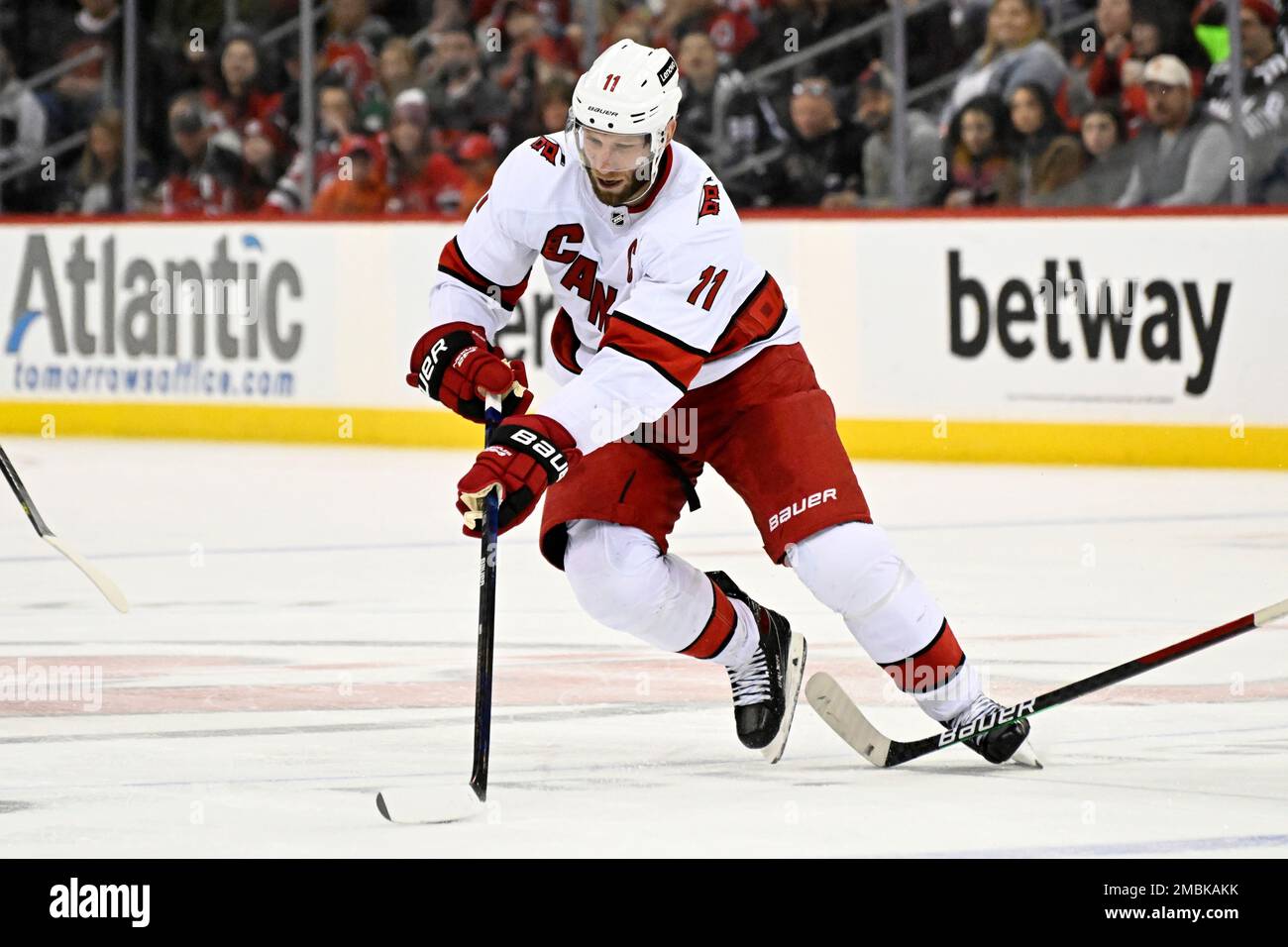 Carolina Hurricanes center Jordan Staal (11) skates during the second ...