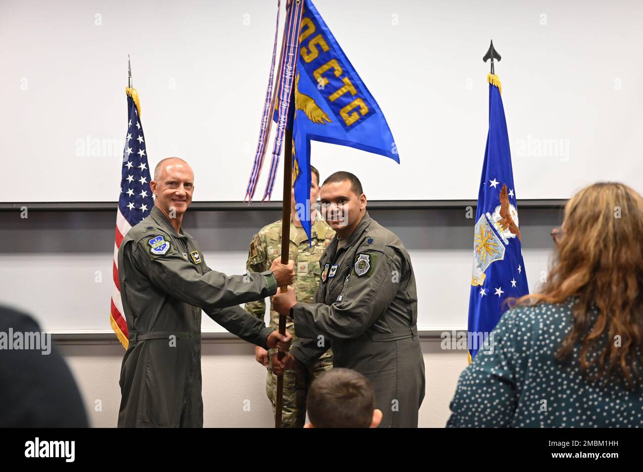 ÉTATS-UNIS Le colonel James Landreth de la Force aérienne, commandant ...