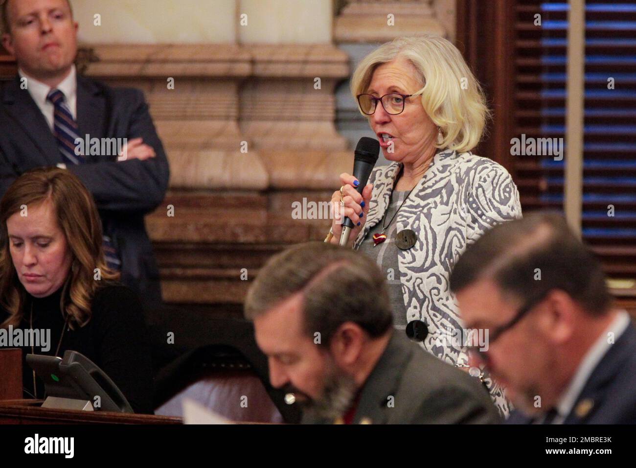 Kansas state Sen. Pat Pettey, D-Kansas City, discusses her opposition ...