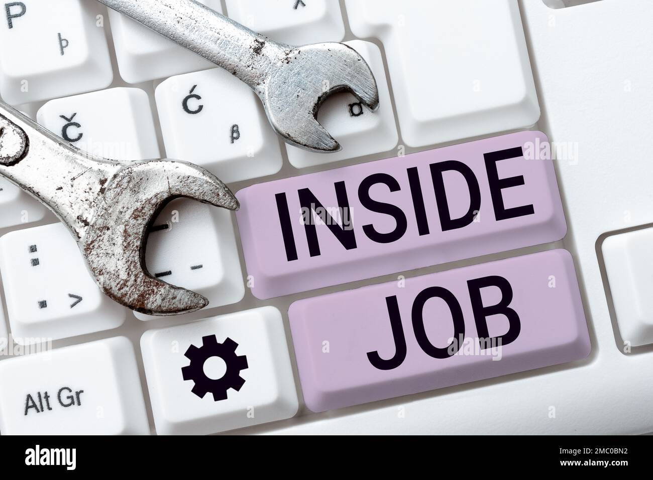 Écriture du texte affiché dans le travail. Mot écrit sur fait avec l ...