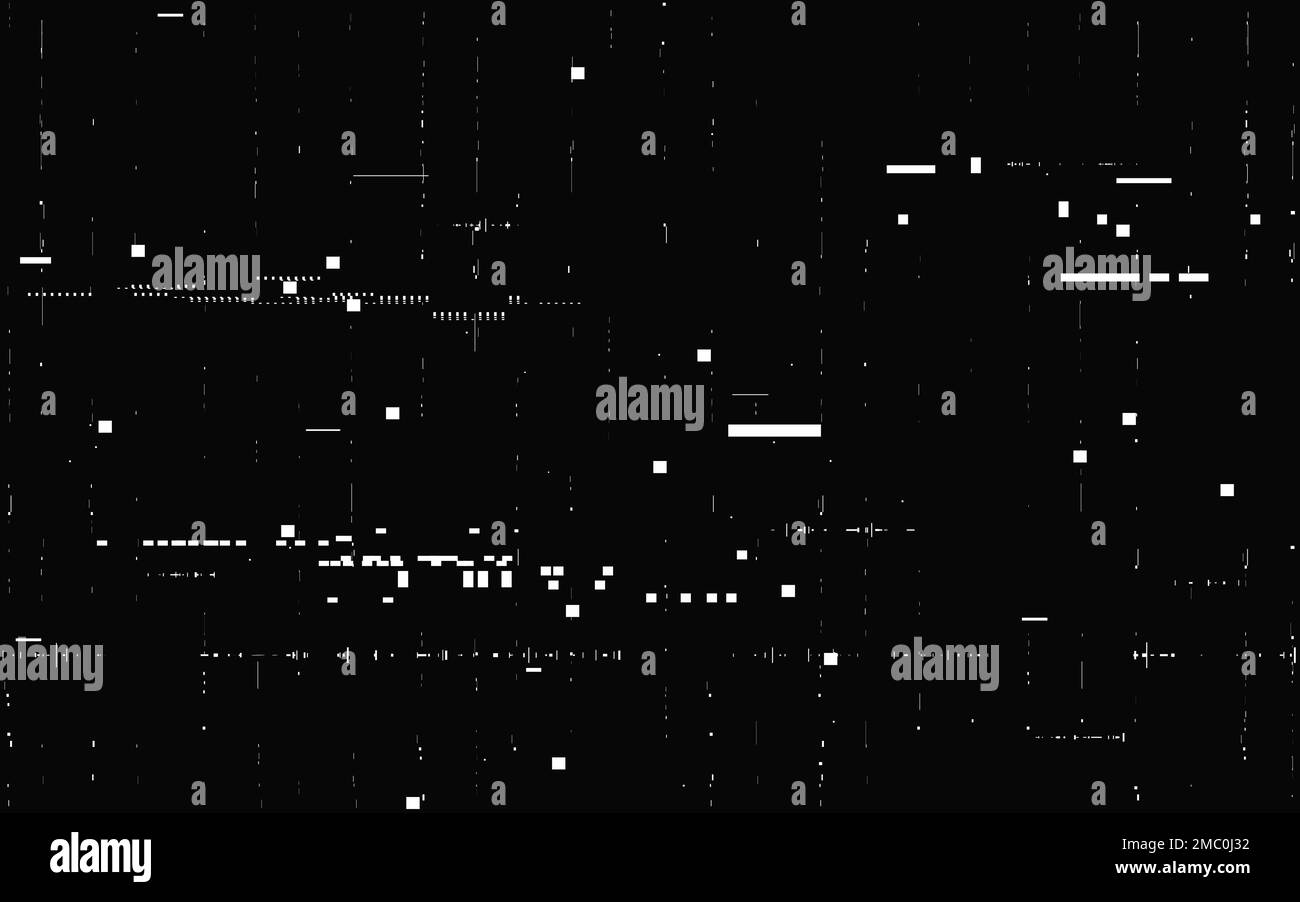 Effet statique de la démangeaison. Un problème vidéo rétro. Ancien ...