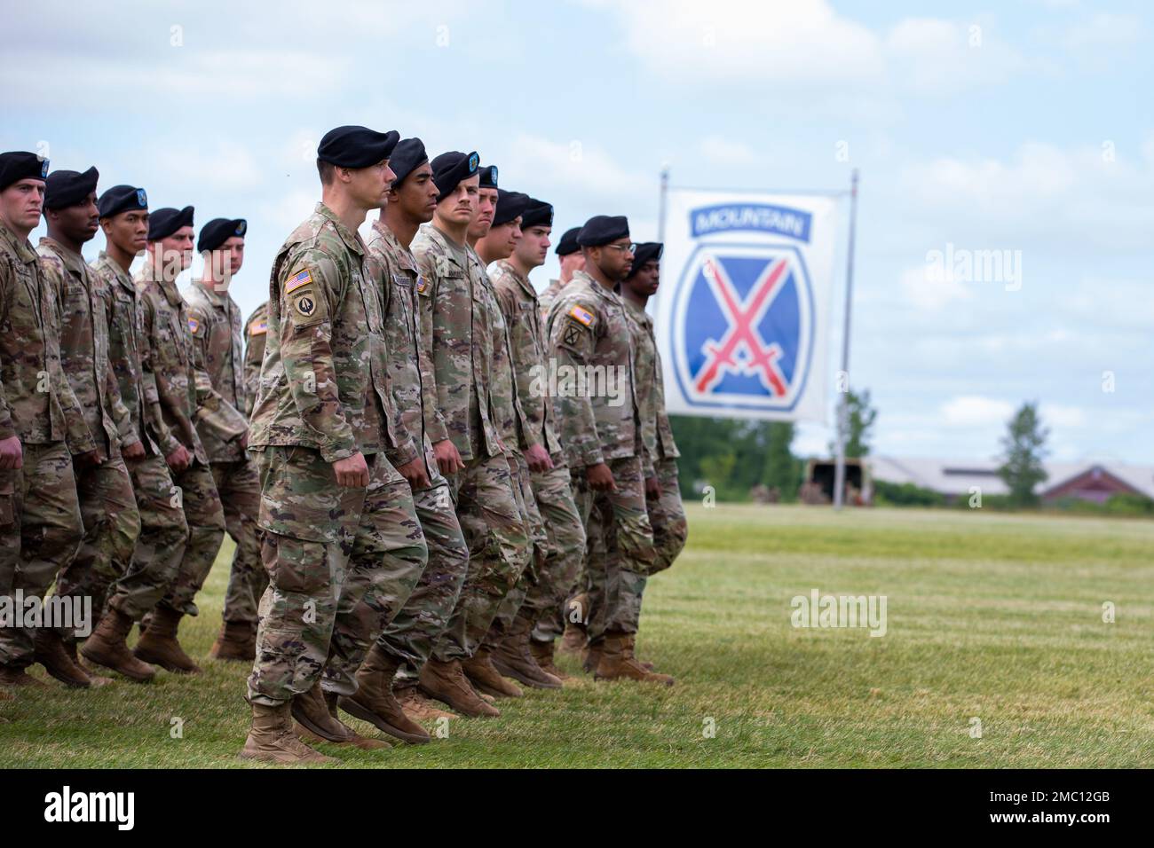 L'équipe de combat de la Brigade 2nd, 10th Mountain Division, organise ...