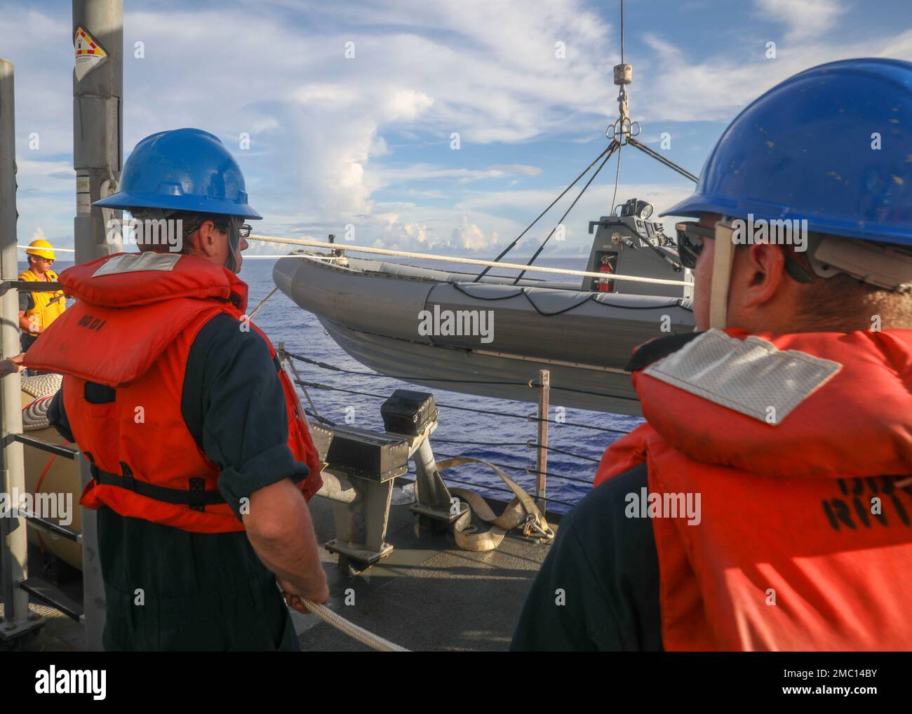 MER DES PHILIPPINES (23 juin 2022) l'apprenti marin Adam Maley, à ...