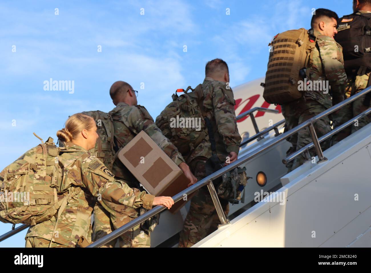 Le sergent de commandement Veronica Knapp, 101st conseiller principal de la Division aéroportée ...