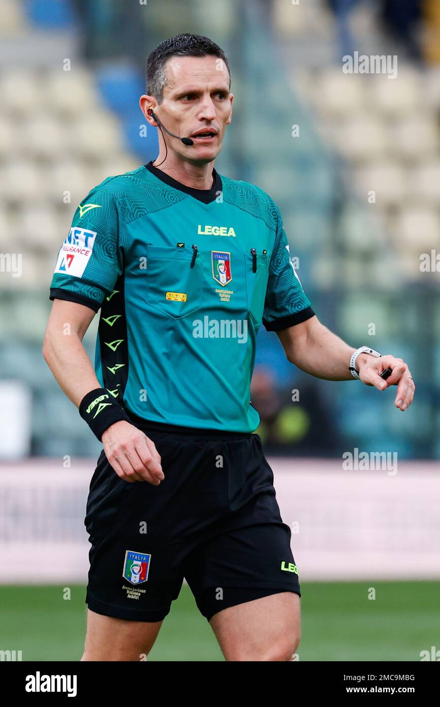 Stade Alberto Braglia, Modène, Italie, 21 janvier 2023, L'arbitre ...