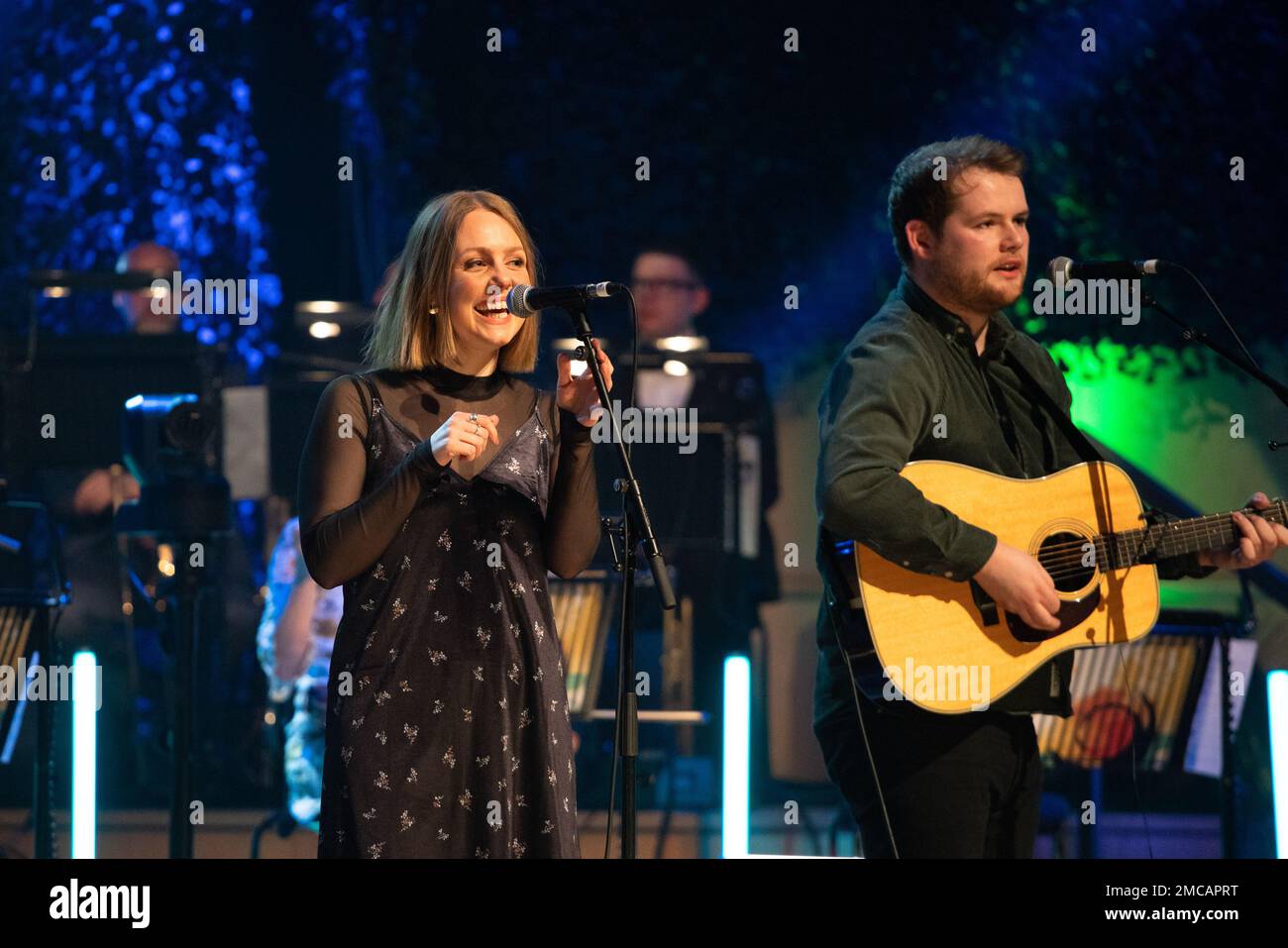 Glasgow, Écosse. 19 janvier 2023. Kim Carnie, chanteuse gaélique Scots ...