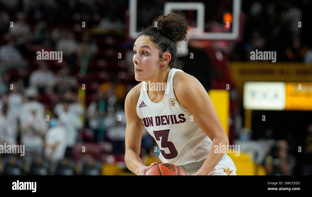 Arizona State guard Gabriela Bosquez (3) drives against Colorado in the ...