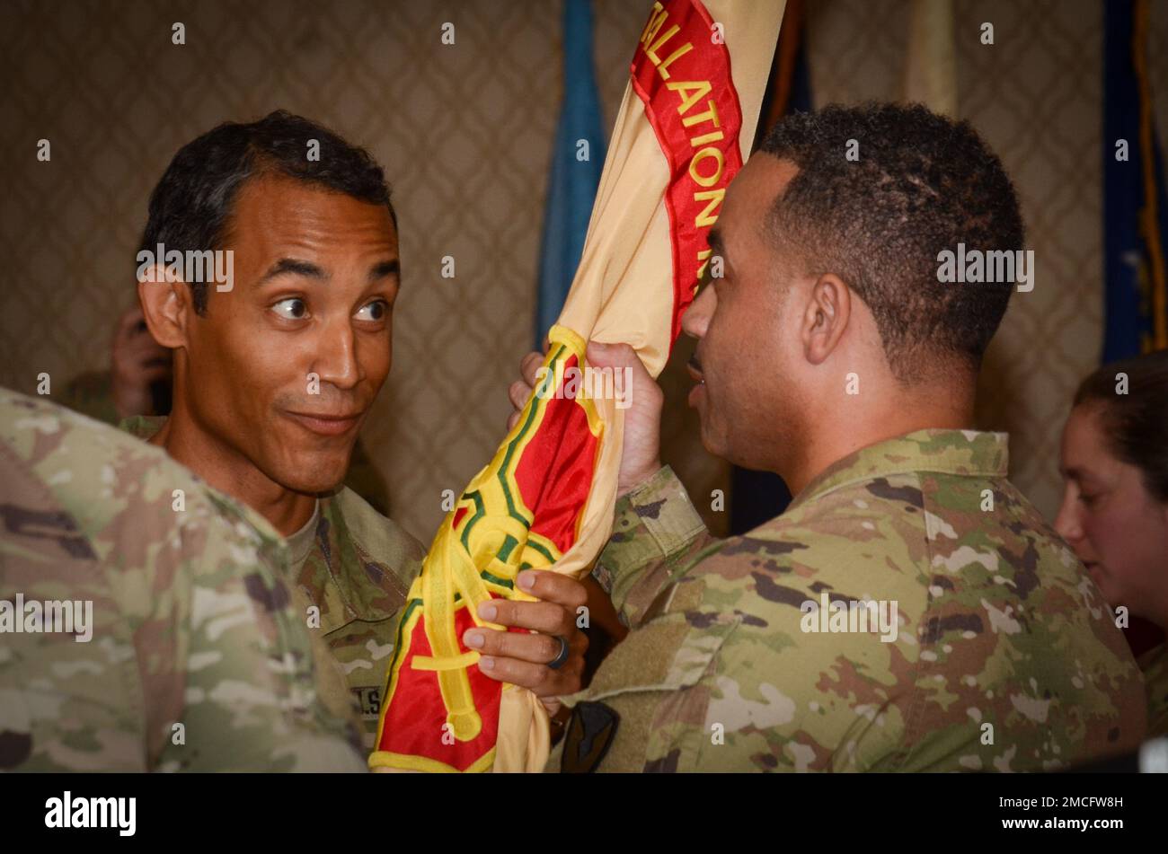 FT MEADE, MD - le lieutenant-colonel Chaveso Cook, le commandant entrant du bataillon de ...