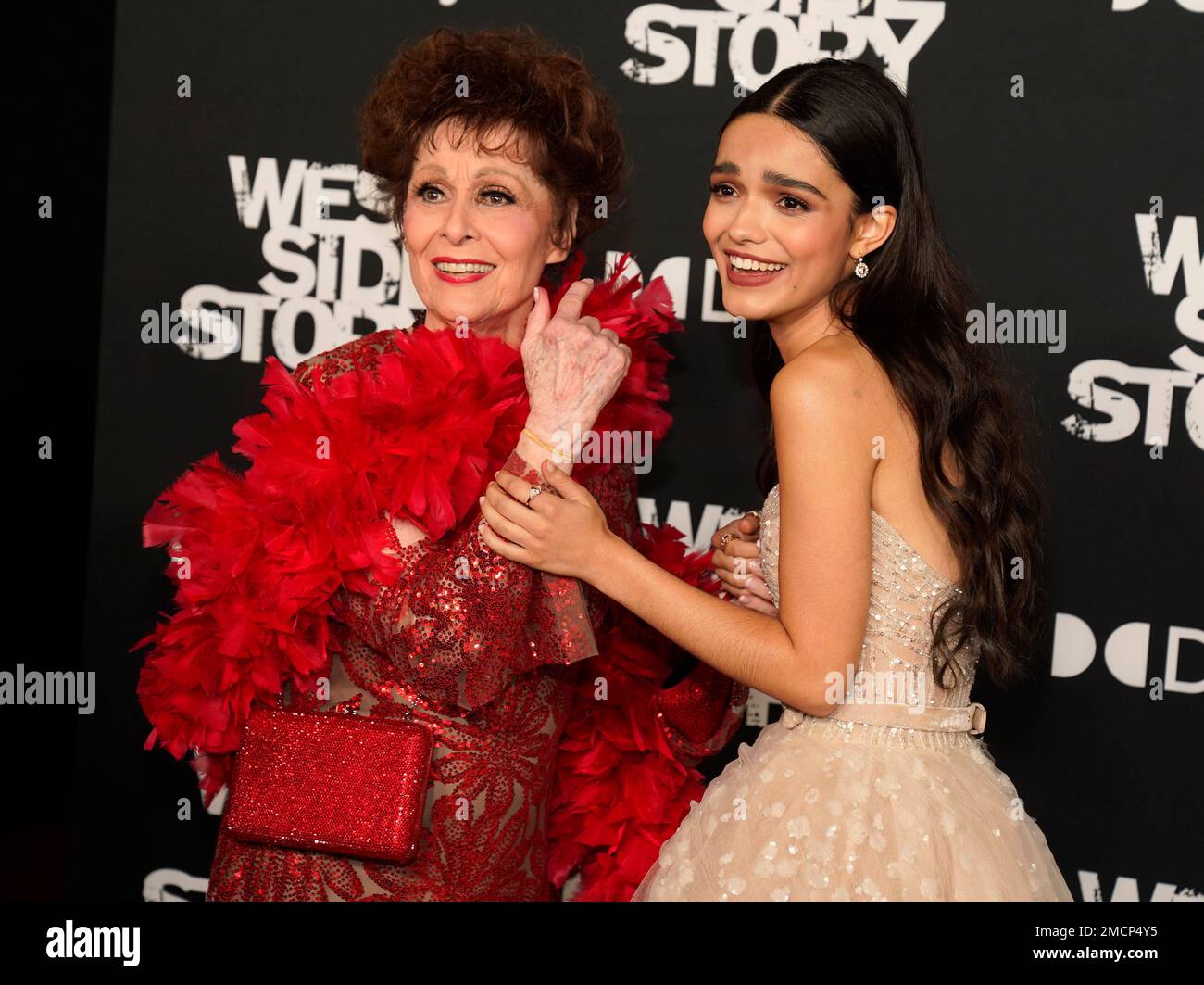 Rachel Zegler, right, who plays the role of Maria in a new film of ...