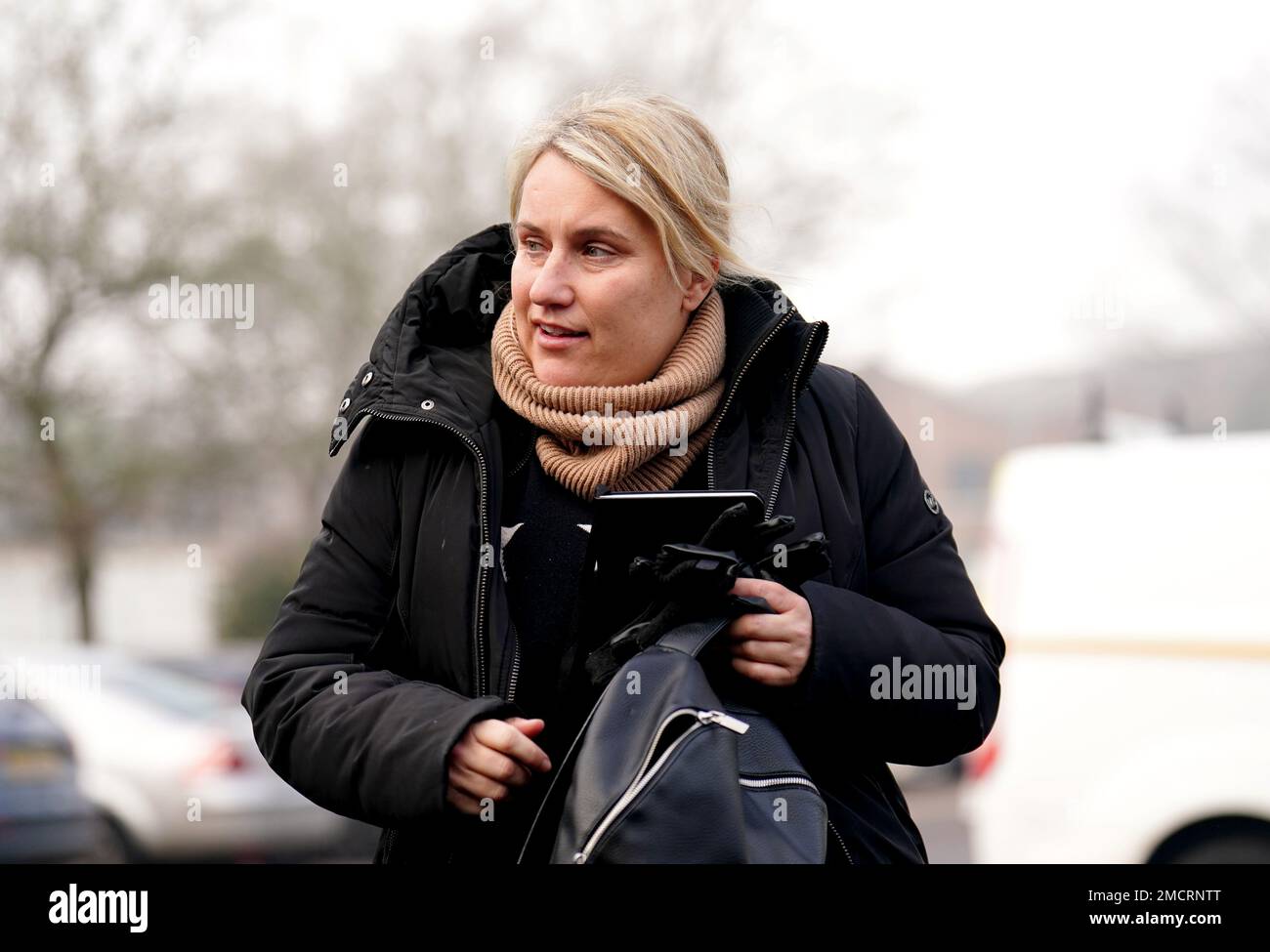 Emma Hayes, directrice de Chelsea, arrive en avance sur le match de la ...