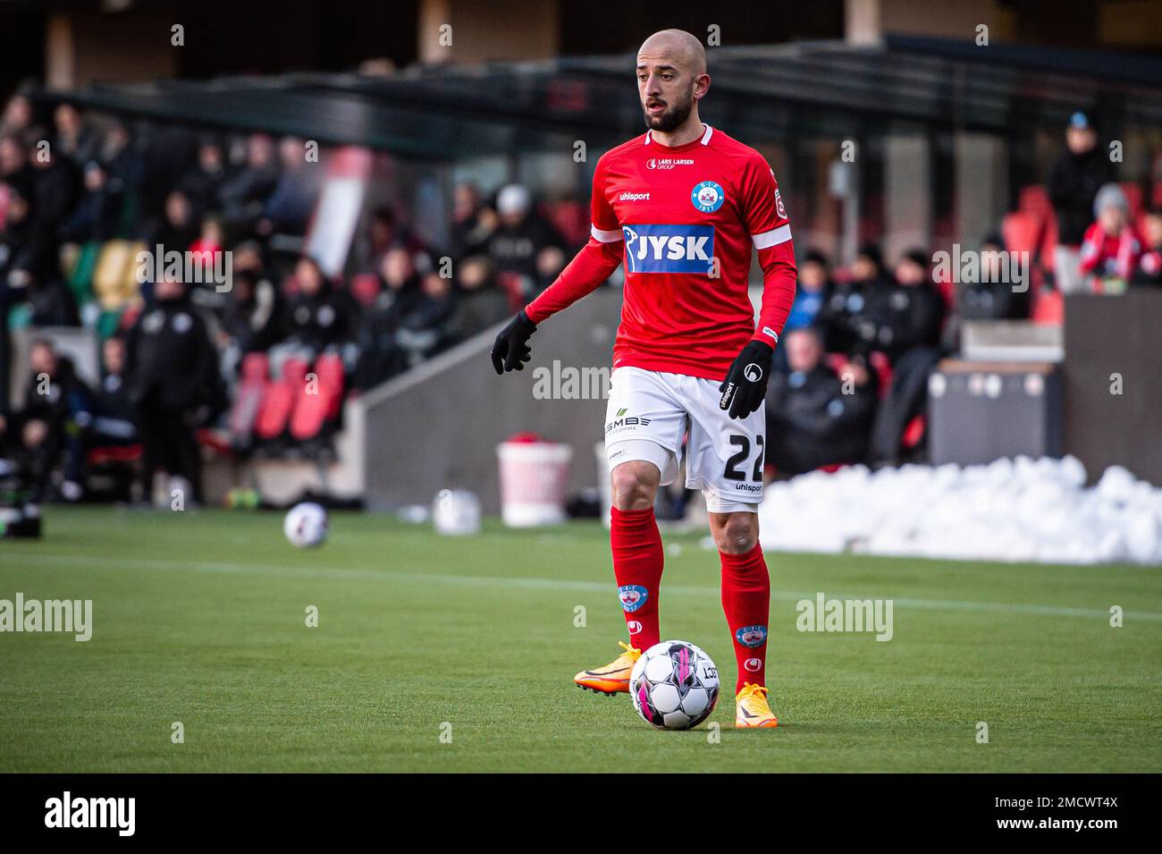 Silkeborg, Danemark. 21st, janvier 2023. Robert Gojani (22) de ...