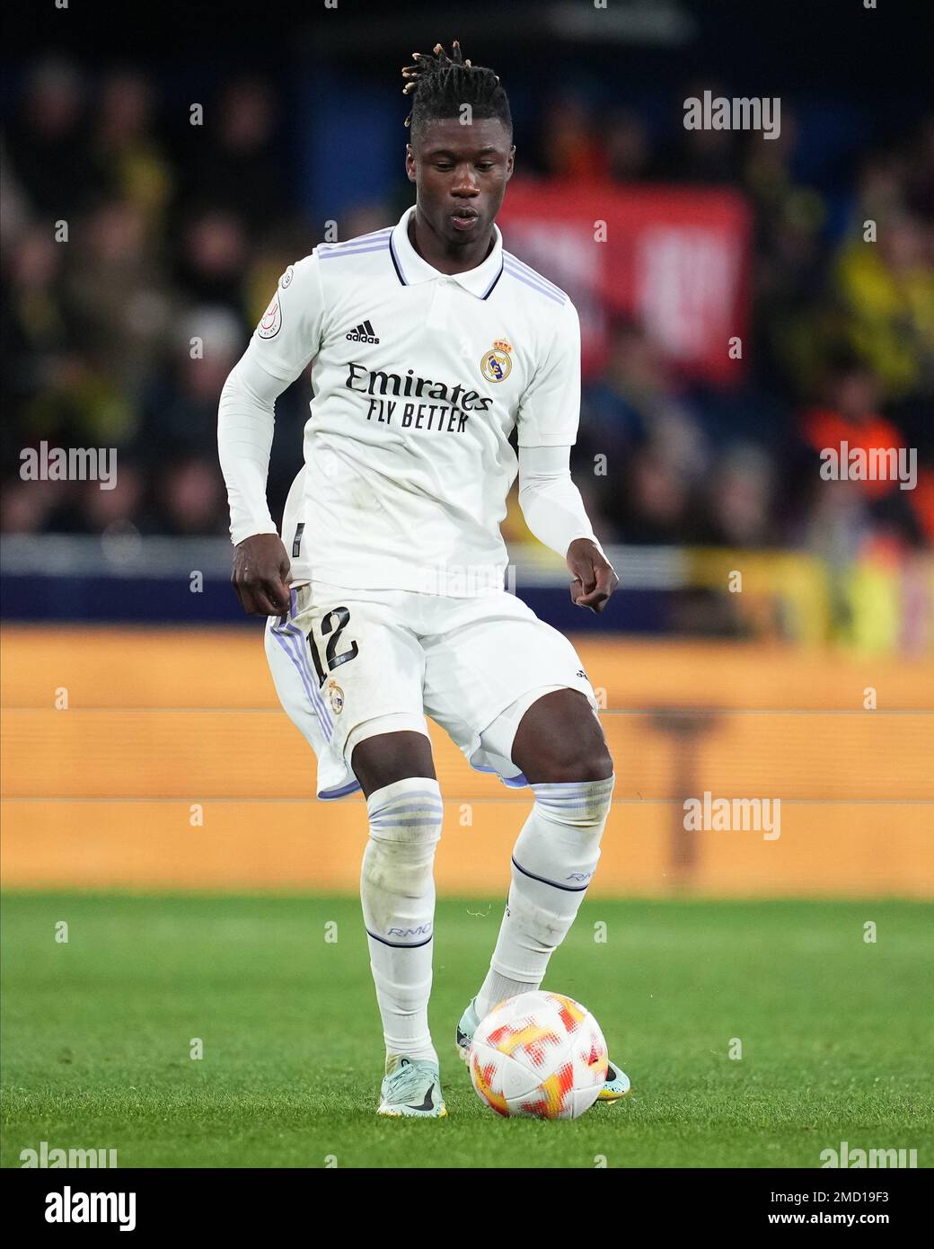 Eduardo Camavinga du Real Madrid pendant le match de Copa del Rey, tour de 16, entre Villarreal ...