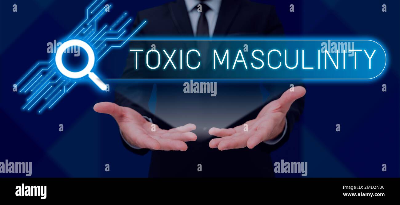 Exposition conceptuelle masculinité toxique. La vue d'ensemble des ...