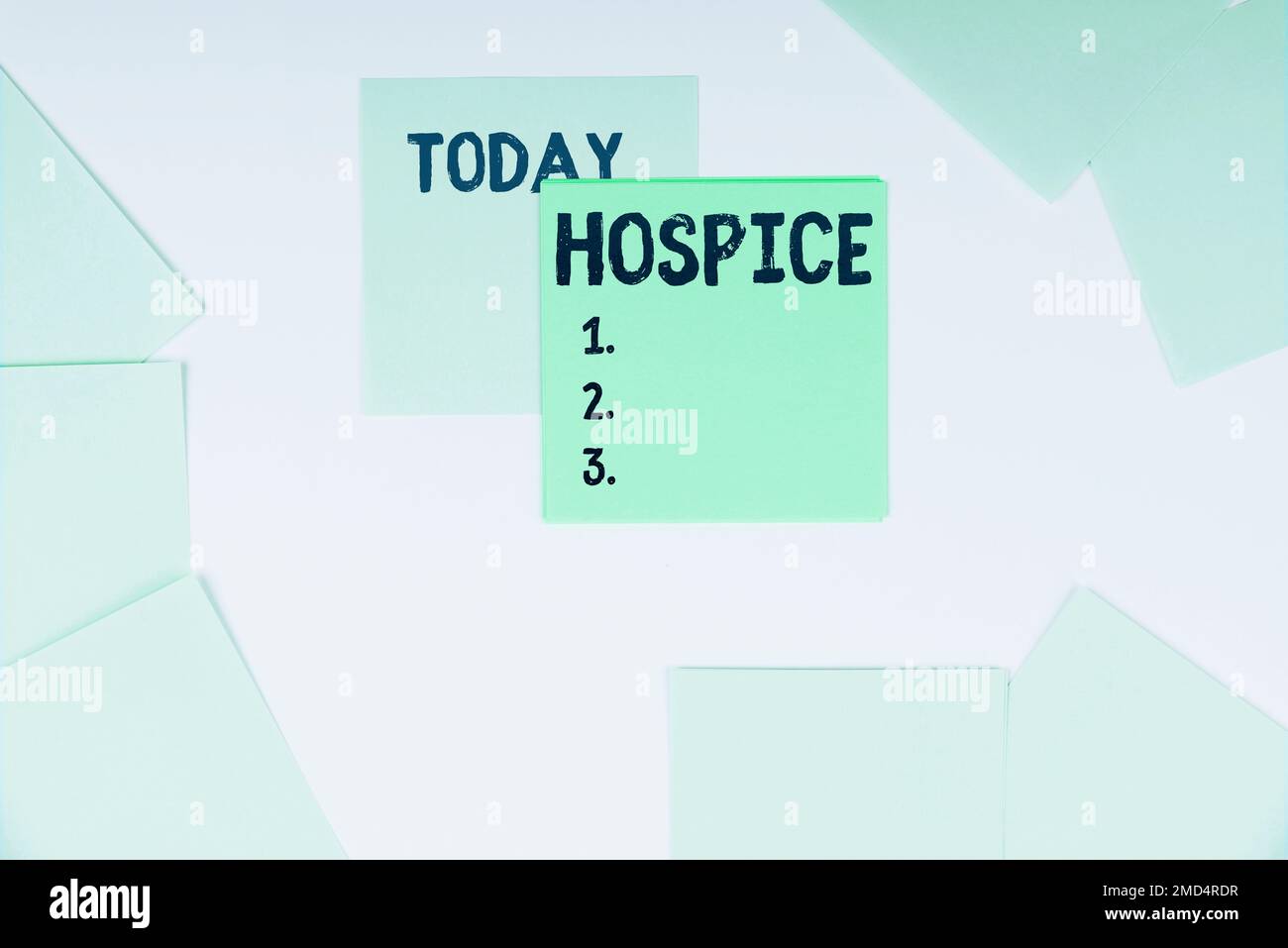 Légende conceptuelle Hospice, Word Written on met l'accent sur la ...