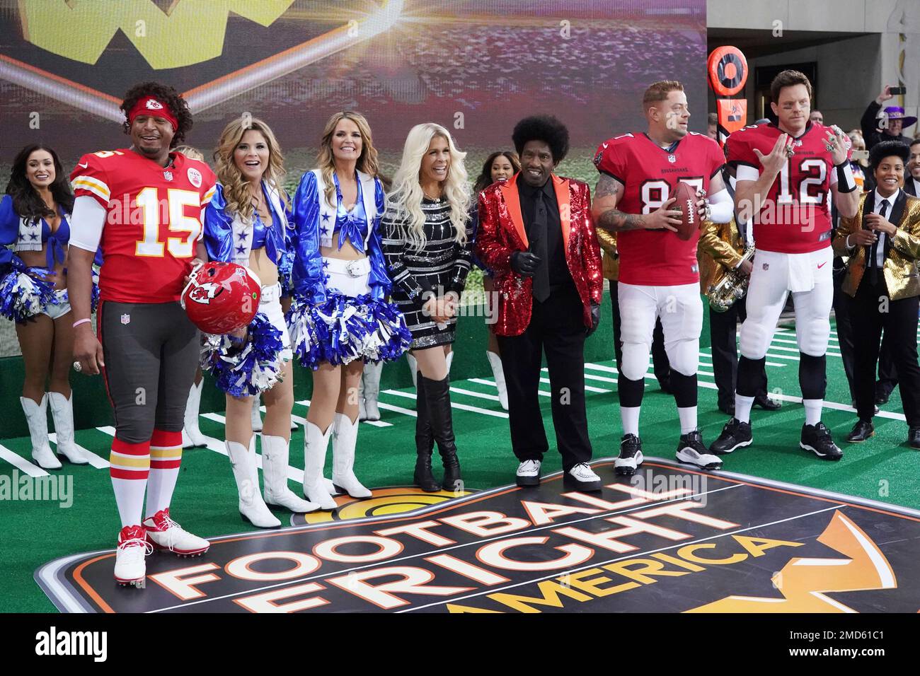 Craig Melvin, from left, Jenna Bush Hager, Savannah Guthrie, Hoda Kotb ...