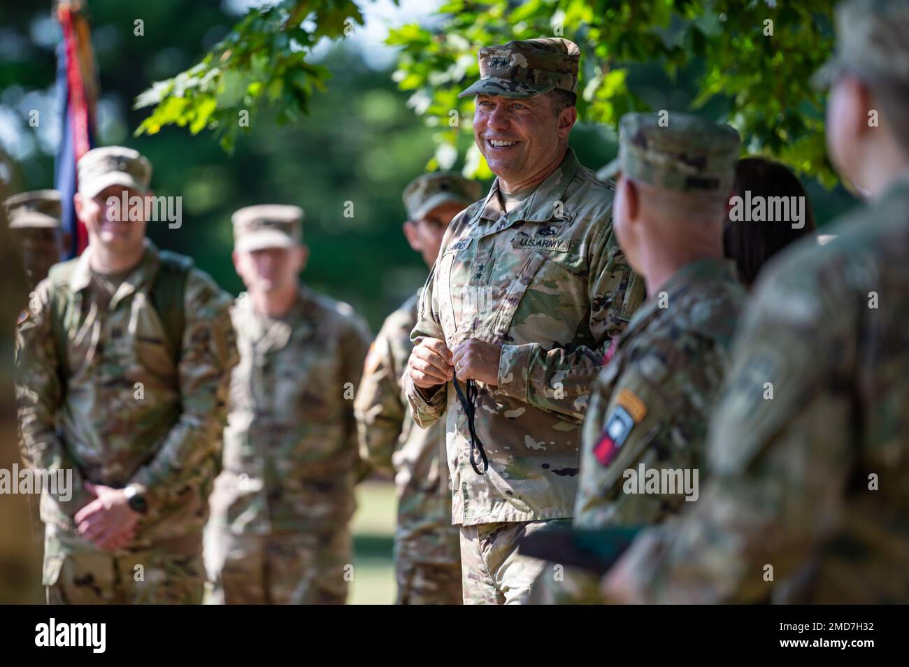 ÉTATS-UNIS Le général de division Mark Landes, commandant de la ...