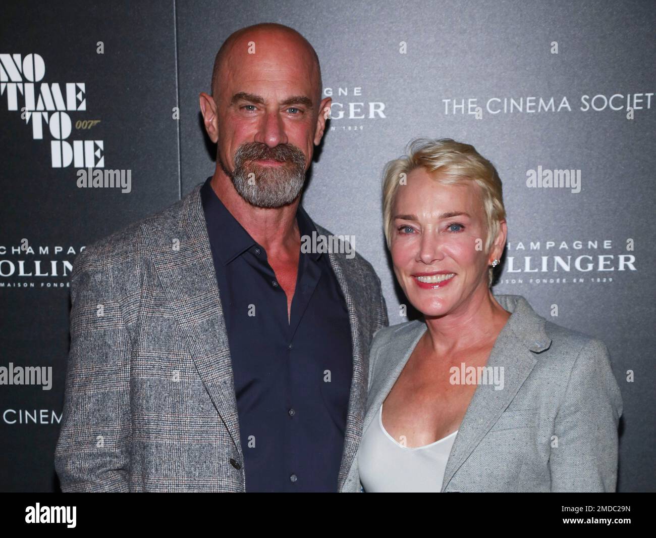 Actor Christopher Meloni, left, and his wife Sherman Williams, right ...