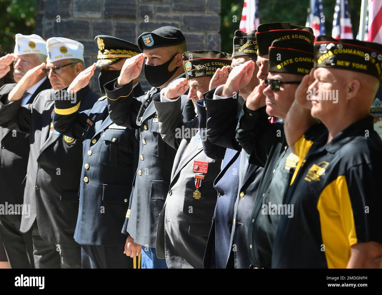 Veterans salute Korean War veteran Army Cpl. Walter Smead, a member of ...