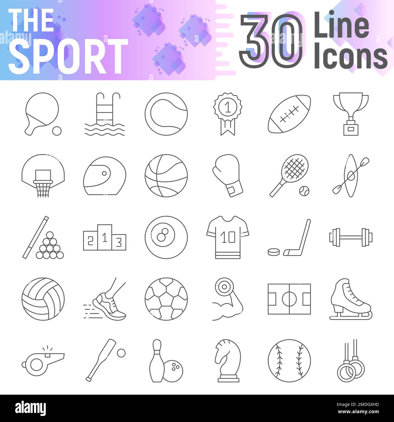 Pictogrammes loisirs Banque d'images vectorielles - Alamy