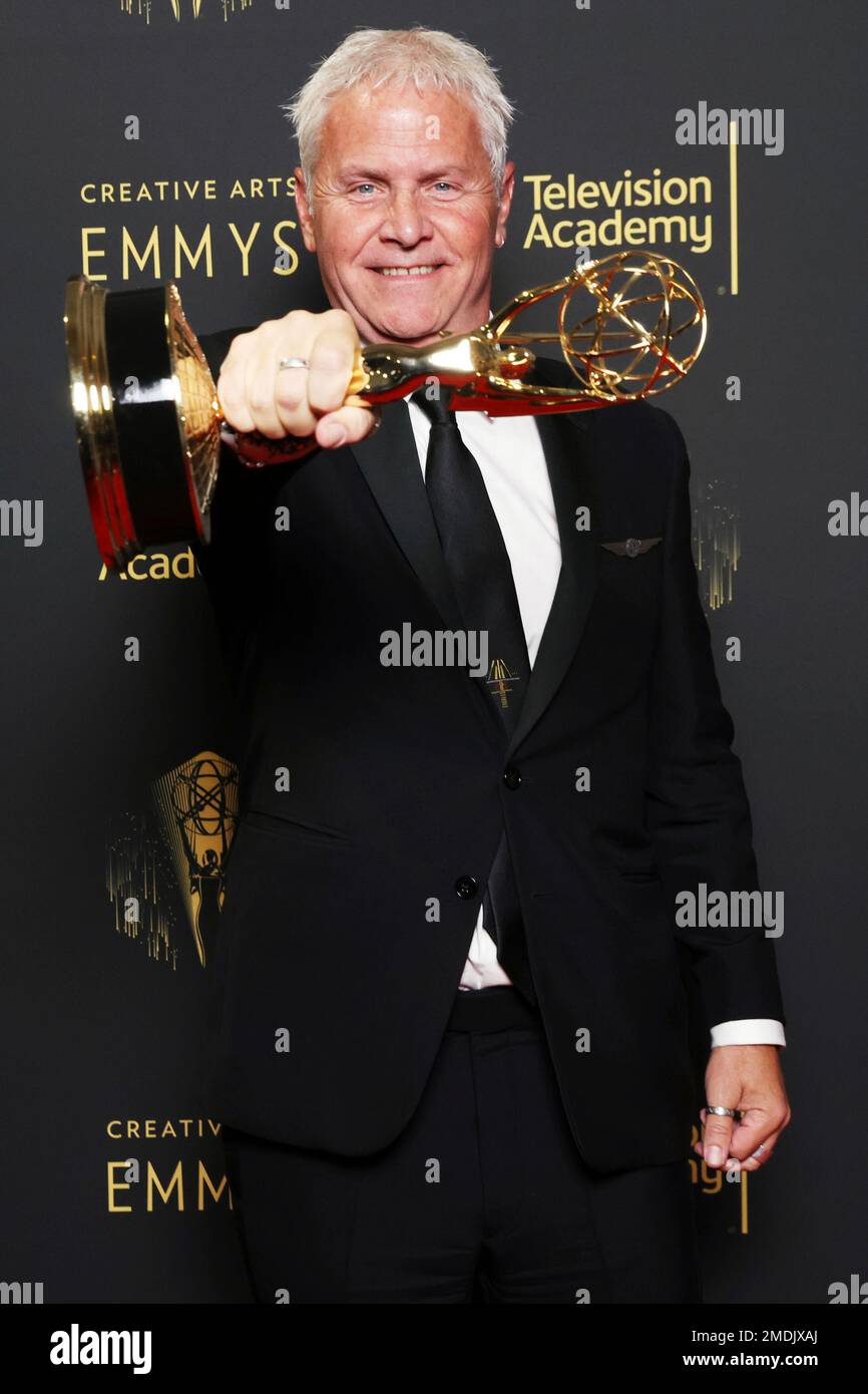 Blake Neely, winner of the Emmy for outstanding main title theme music ...
