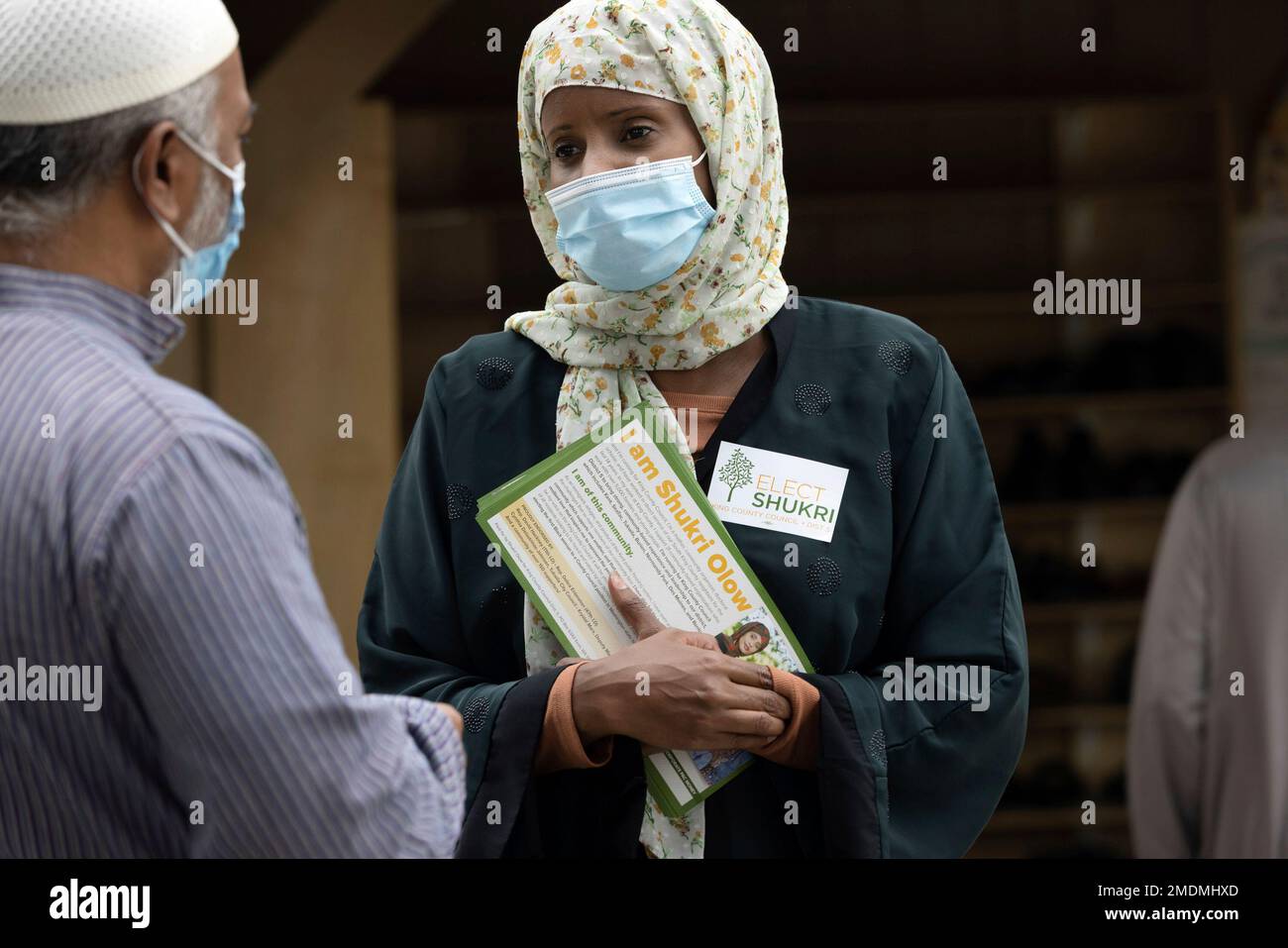 Shukri Olow, right, a Muslim woman who is running for King County ...